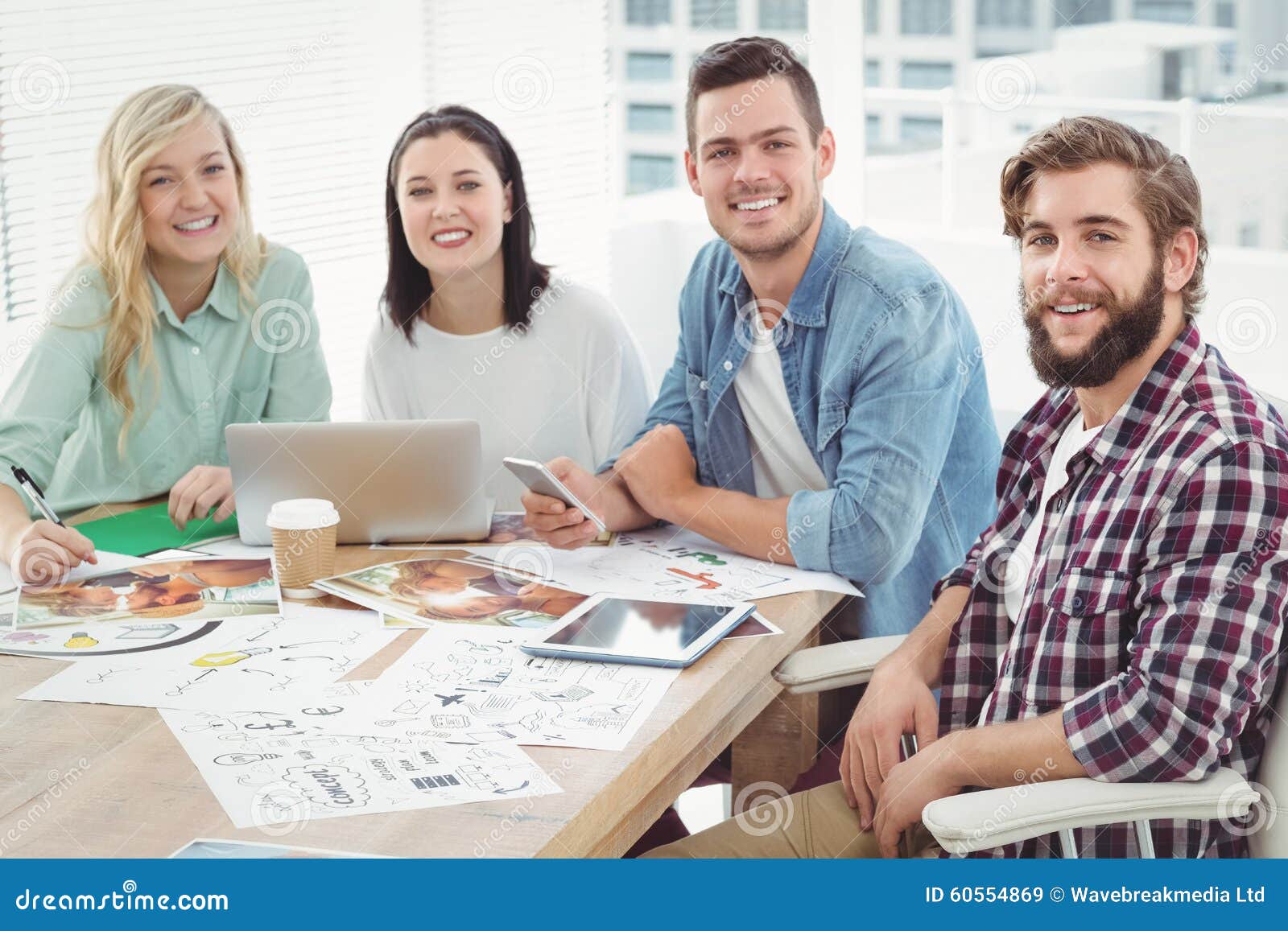 Portrait of Creative Business Professionals Stock Image - Image of ...