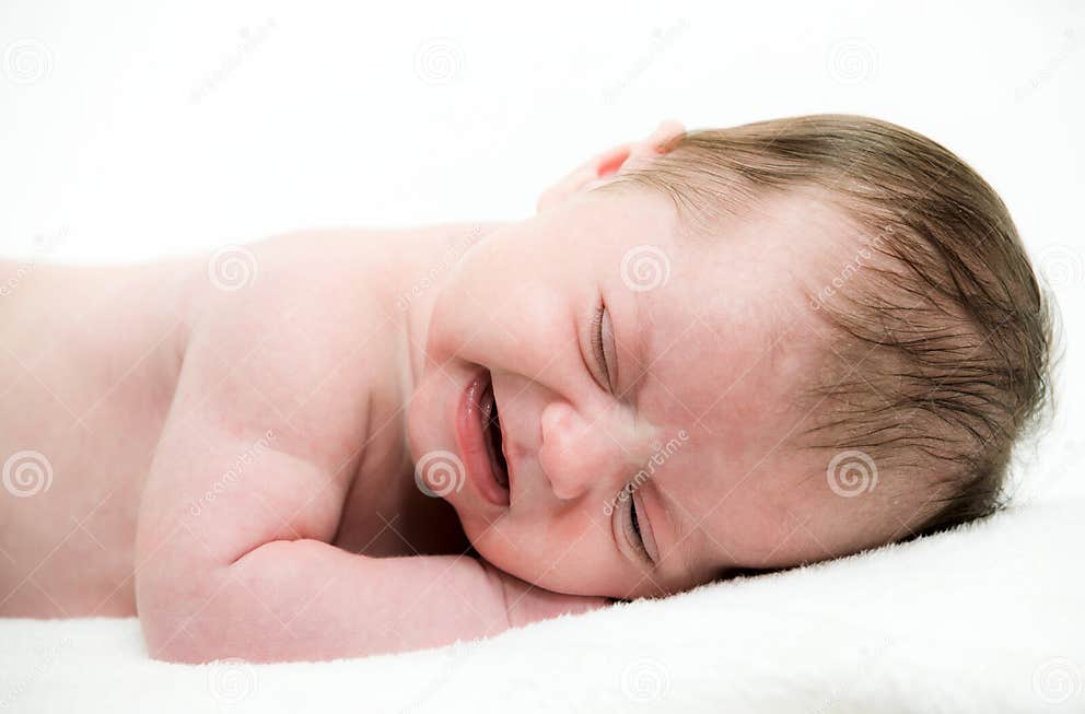 Portrait of crying baby stock photo. Image of generation - 23223580