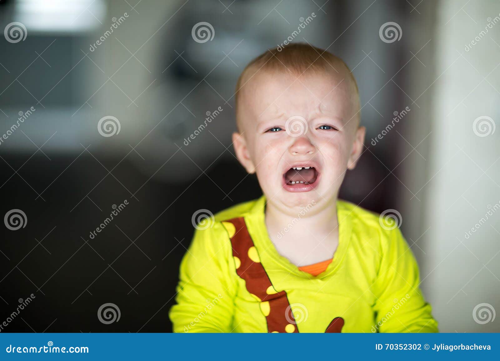 Portrait of Crying Child Boy Stock Photo - Image of toddler, angry ...