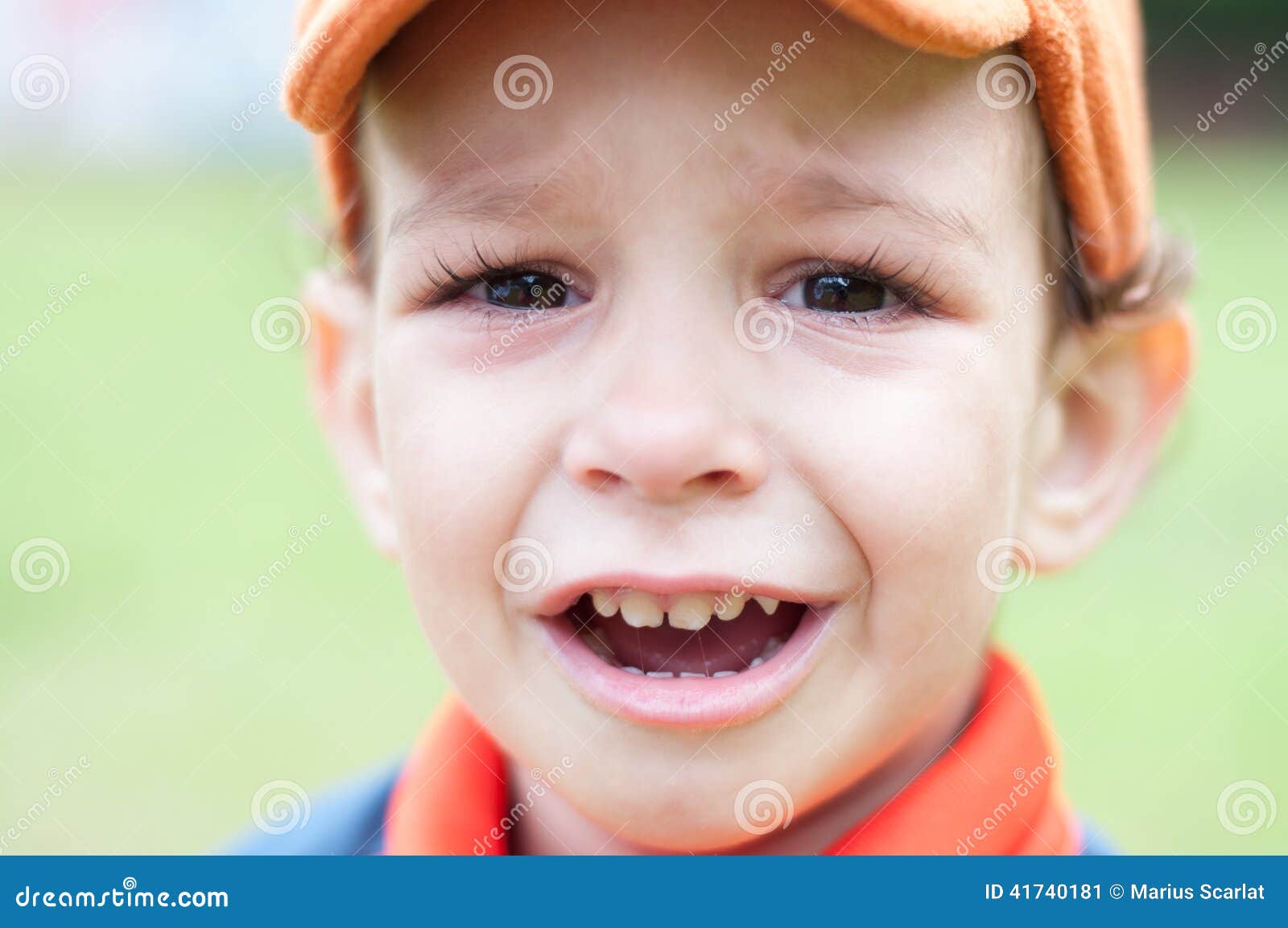 Portrait of a Crying Little Boy Stock Image - Image of white, serious ...