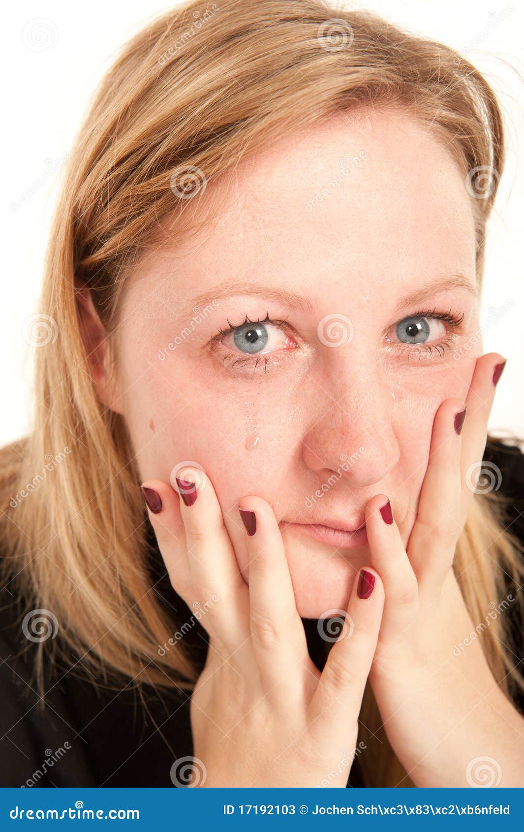 Portrait of a crying woman stock image. Image of expression - 17192103