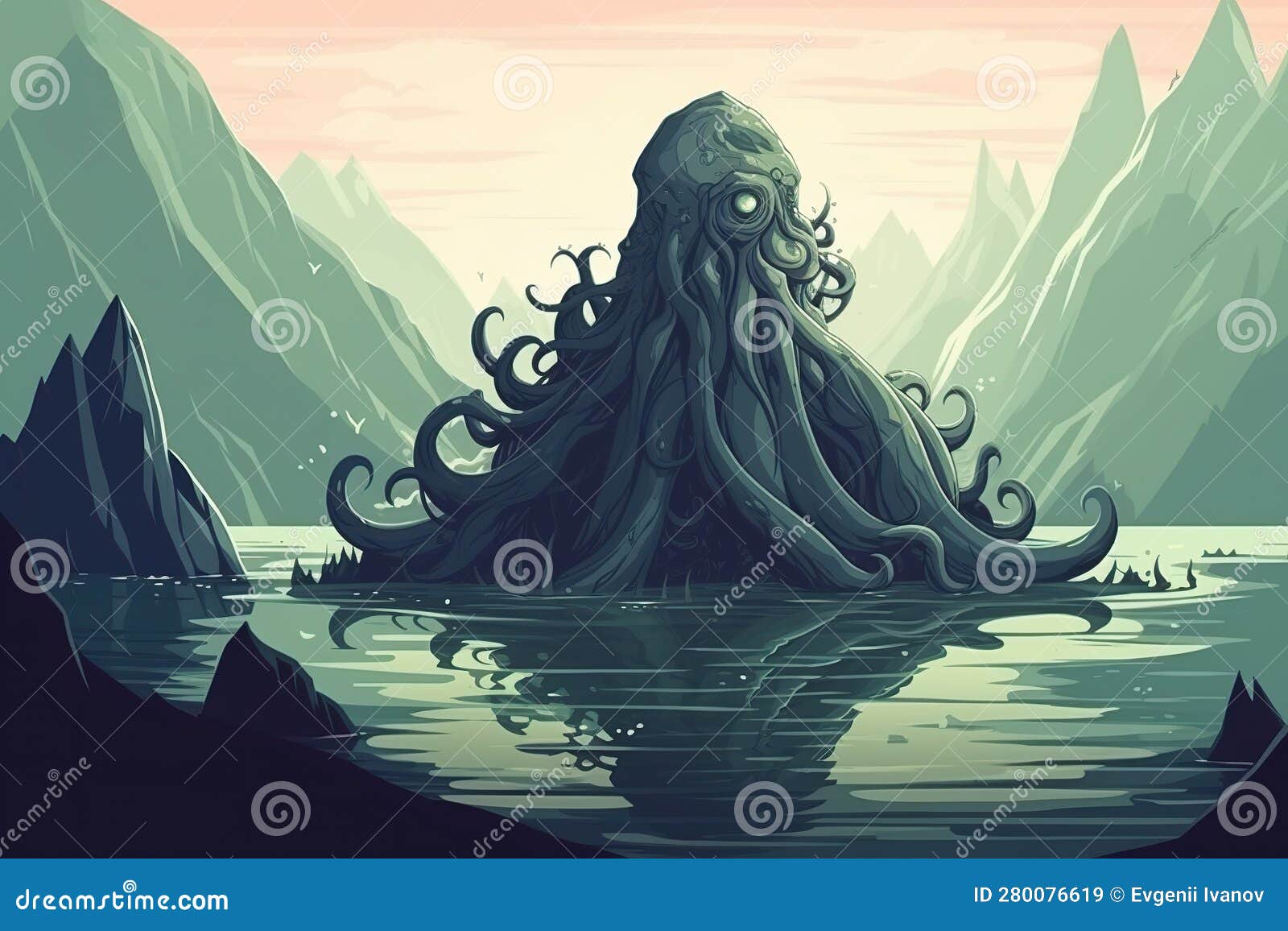 Portrait Of The Cthulhu Monster Royalty-Free Stock Image ...