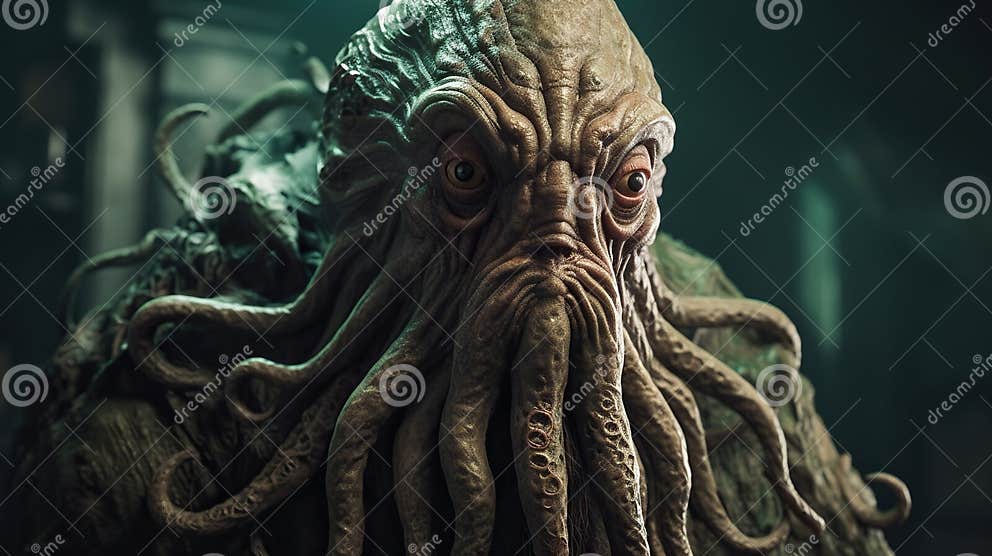 Portrait of the Cthulhu Monster Stock Illustration - Illustration of ...