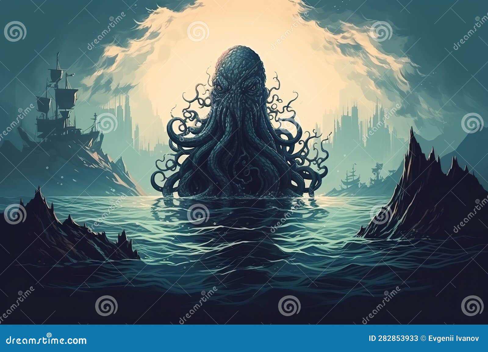 Portrait Of The Cthulhu Monster Royalty-Free Stock Image ...