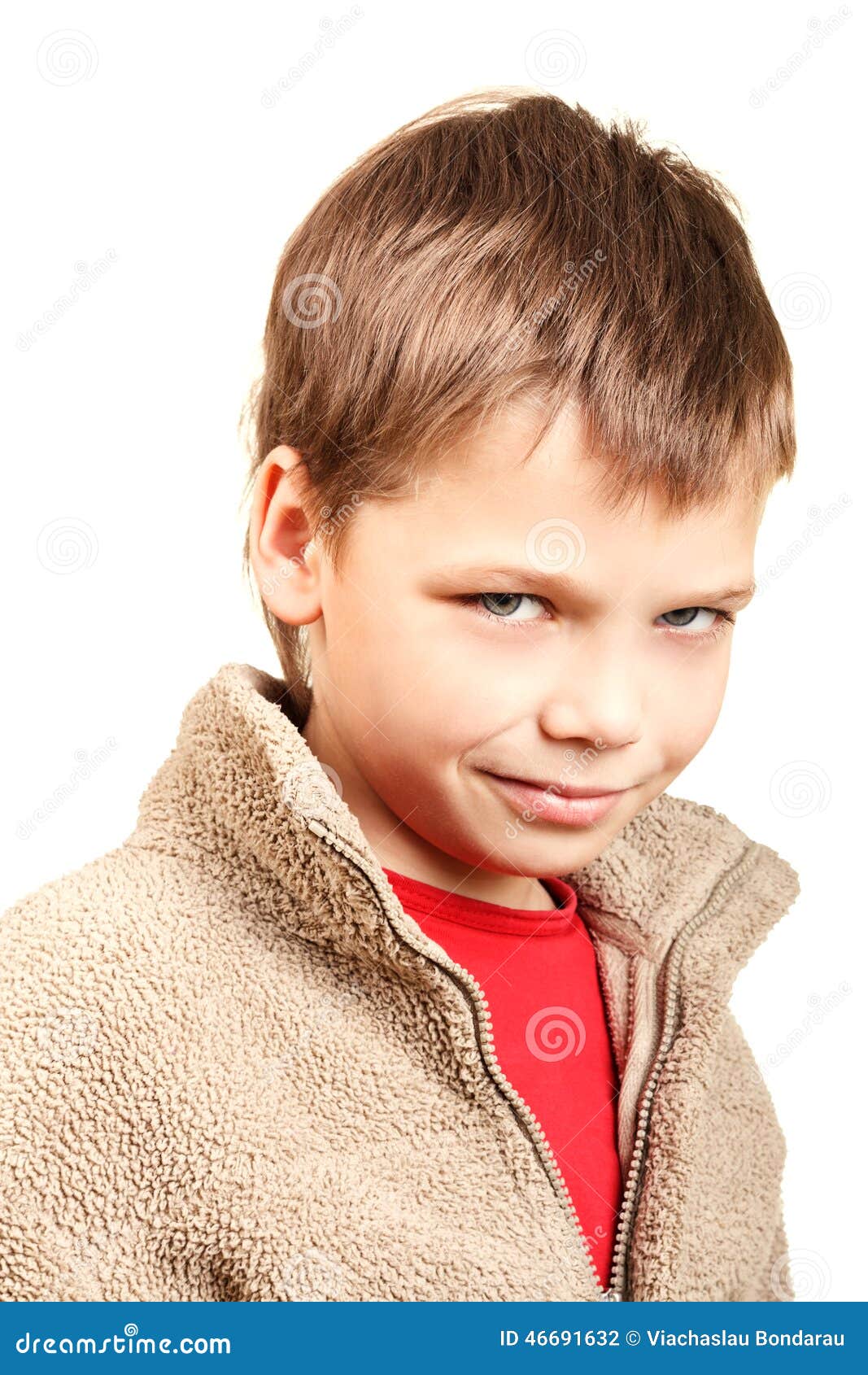 Portrait of a cunning boy stock photo. Image of hooligan - 46691632