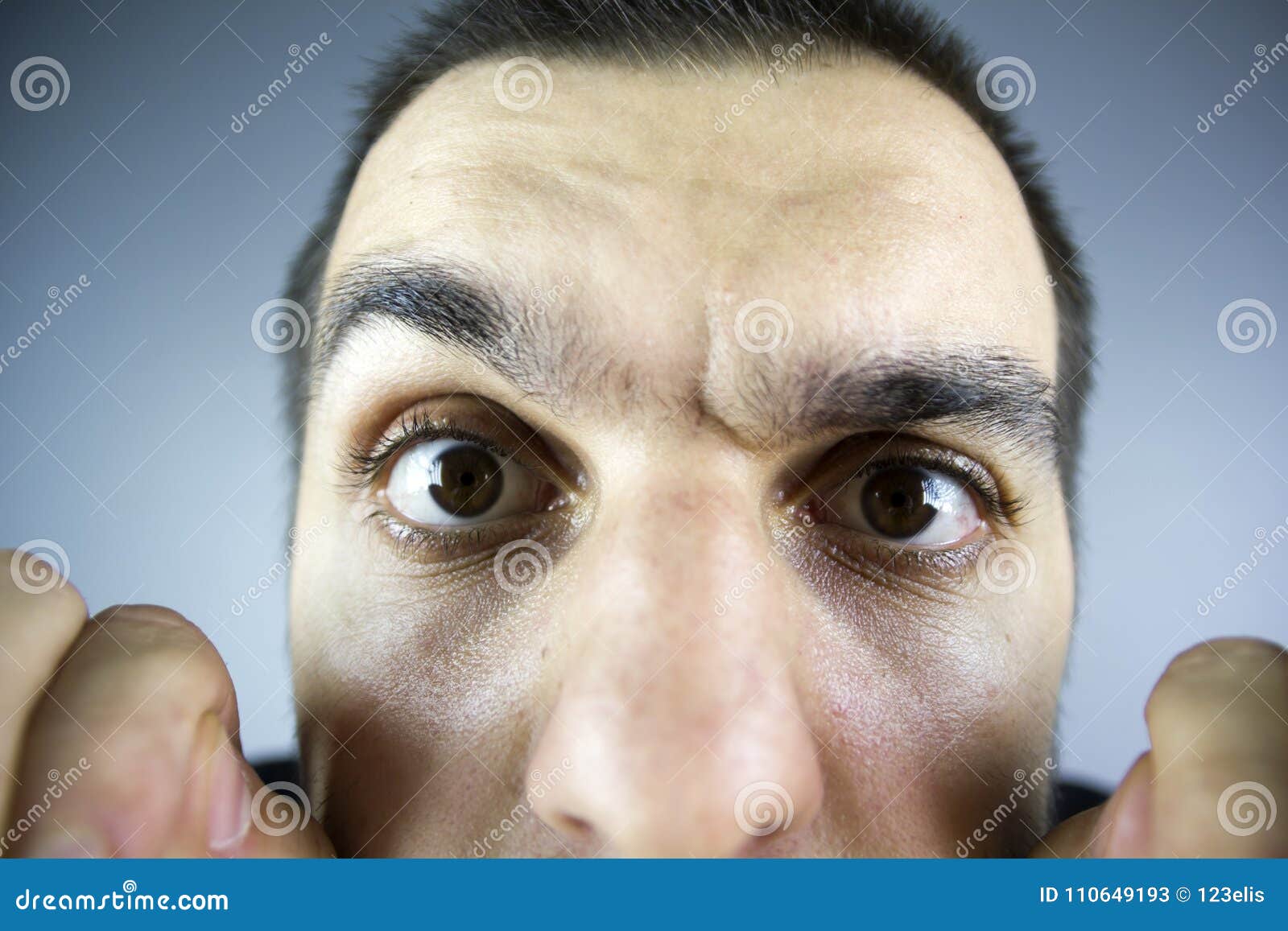 Portrait of curiosity man stock image. Image of gray - 110649193