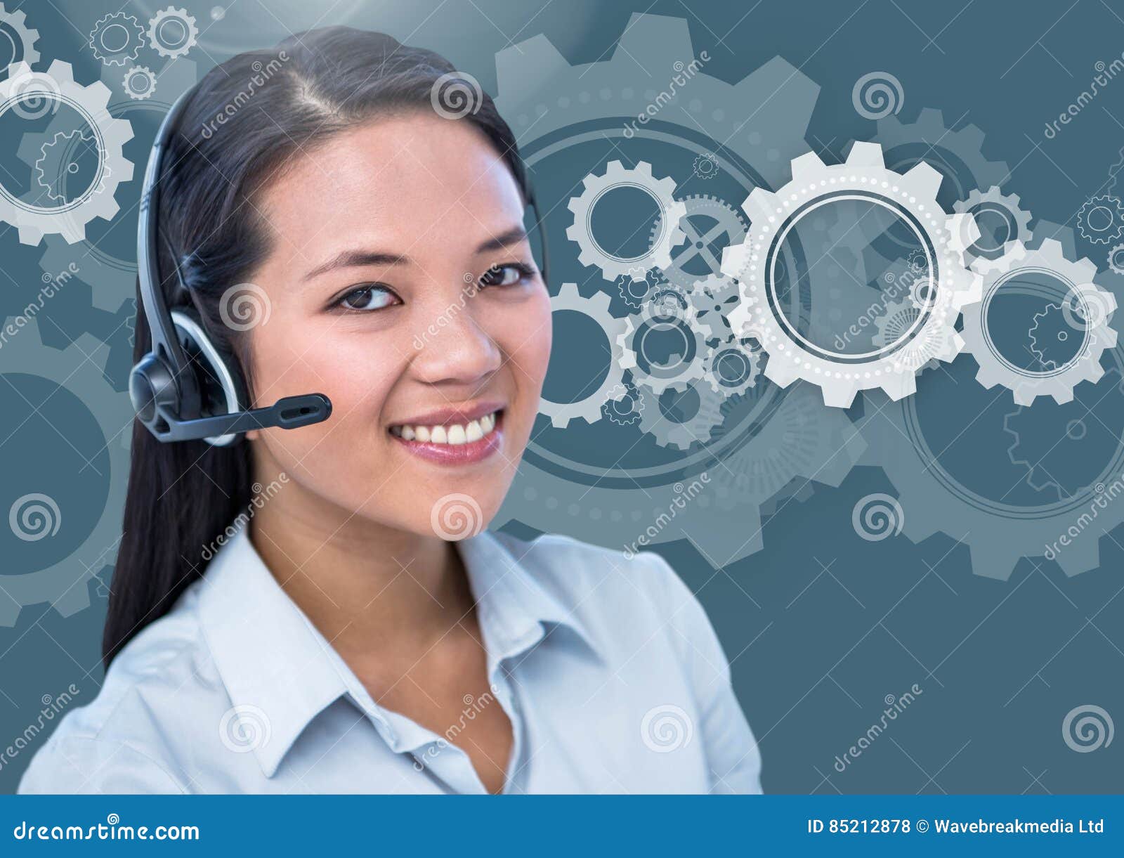 Portrait of Customer Service Executive Stock Photo - Image of ...