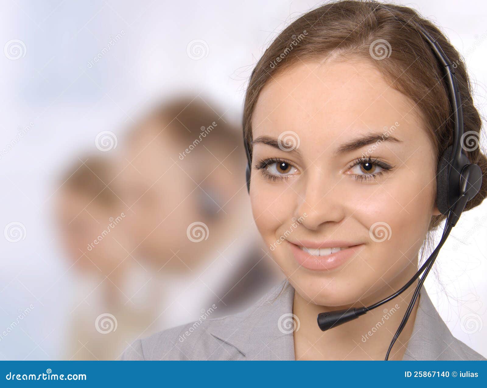 Portrait of Customer Service Representatives Stock Photo - Image of ...