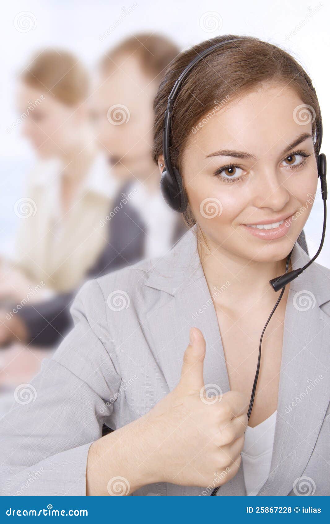 Portrait of Customer Service Representatives Stock Photo - Image of ...