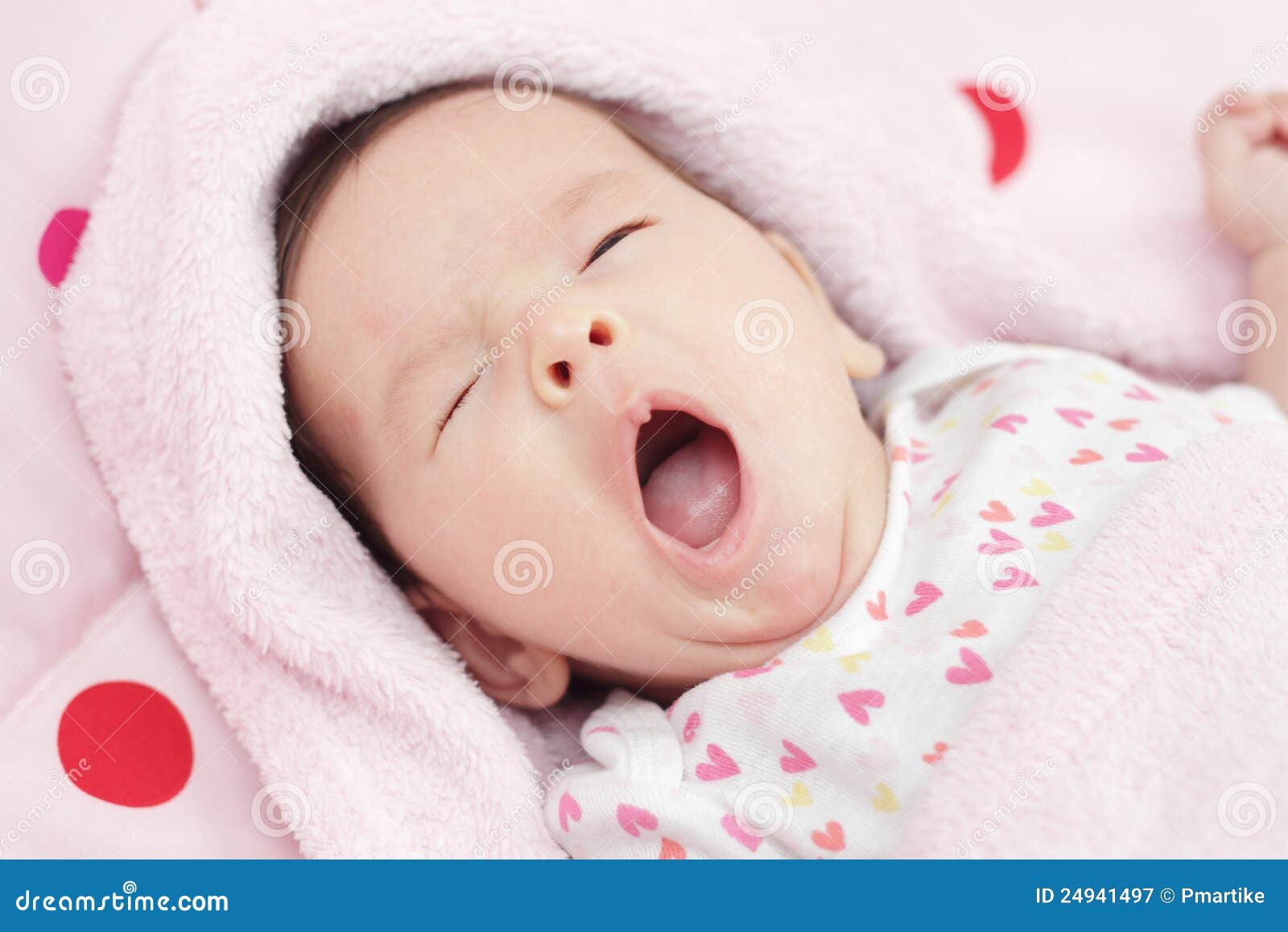 A Portrait of a Cute Baby Yawning Stock Image - Image of birth ...