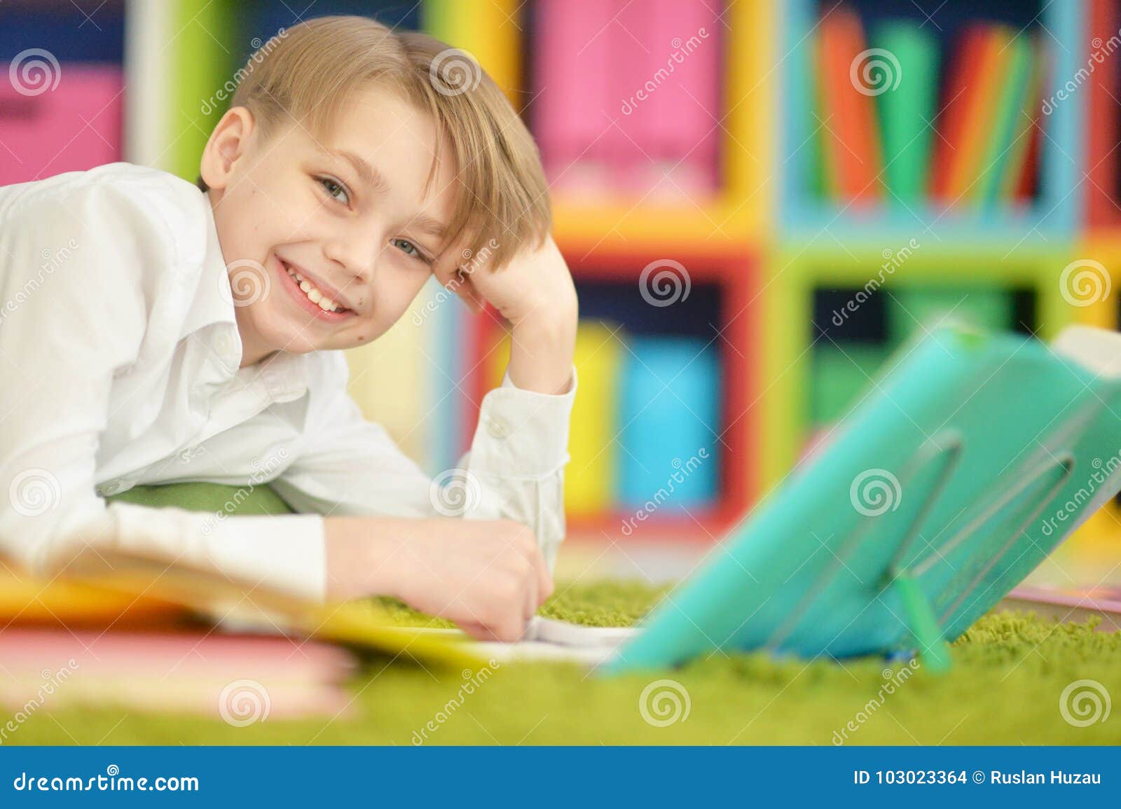 Boy doing homework stock photo. Image of teenager, looking - 103023364