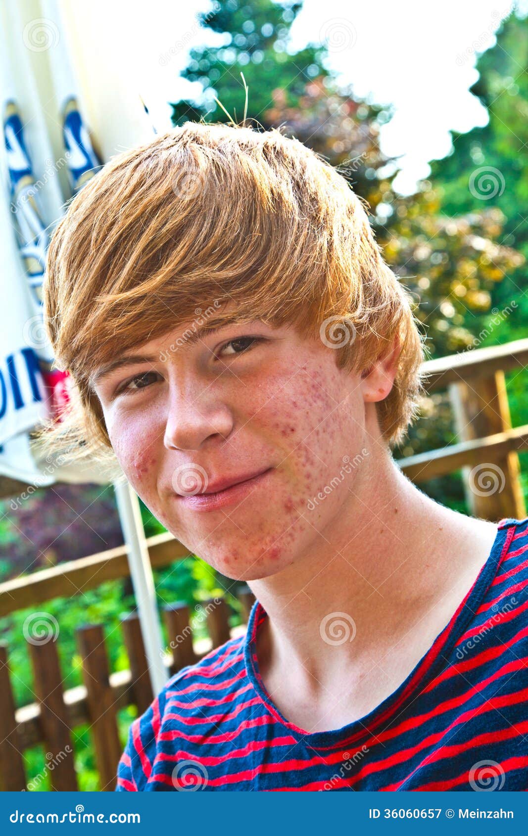 Portrait of Cute Boy in Puberty Stock Image - Image of people ...