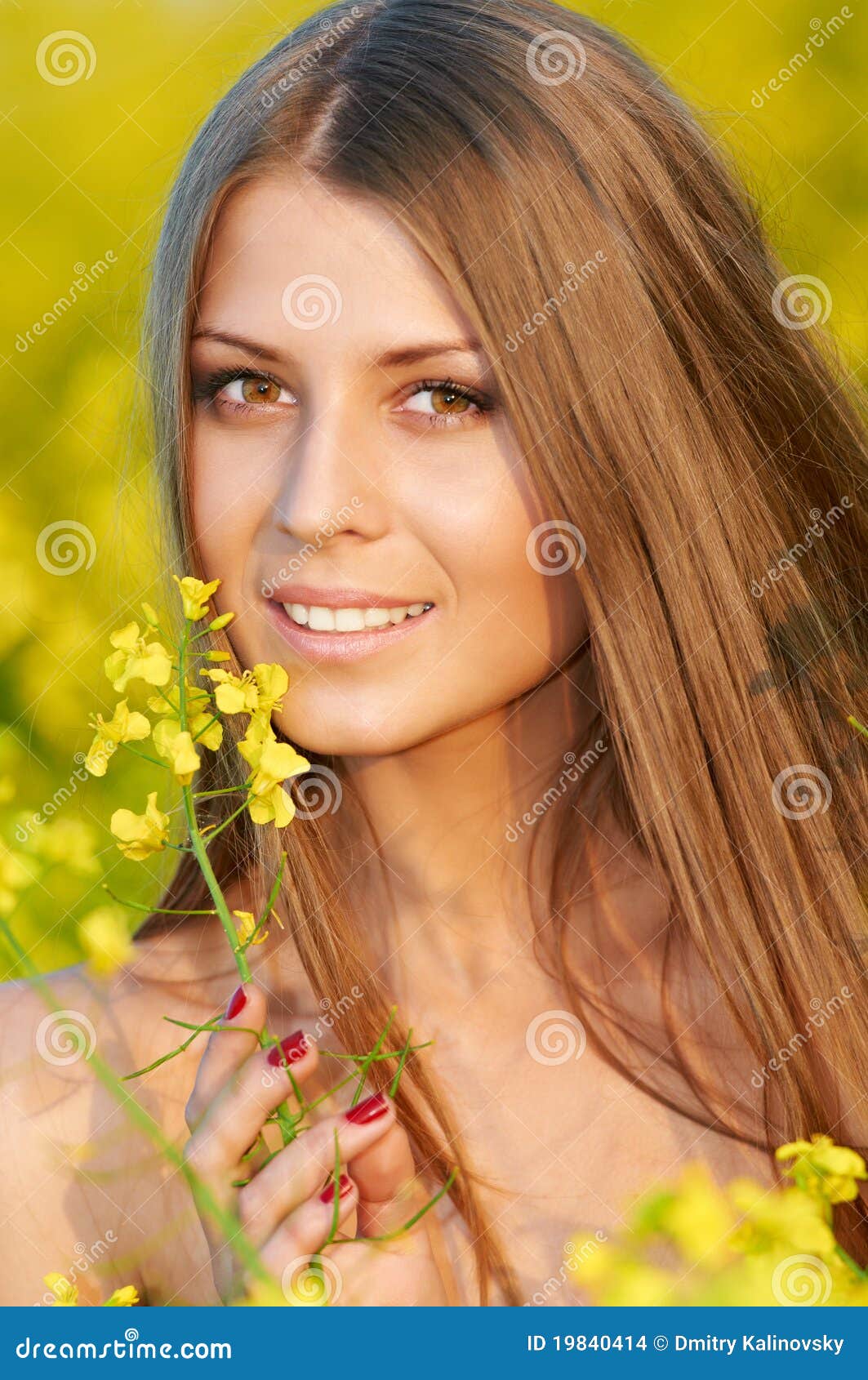 Portrait of cute female stock photo. Image of bright - 19840414