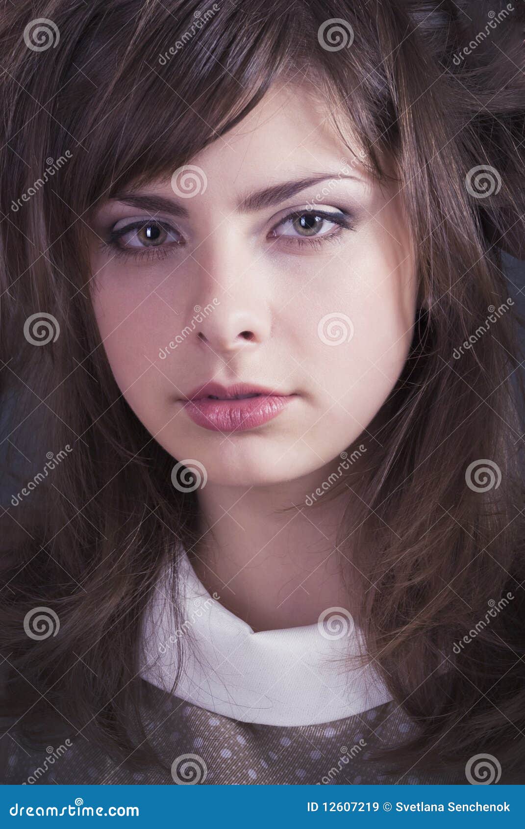 Portrait of cute girl stock image. Image of attractive - 12607219