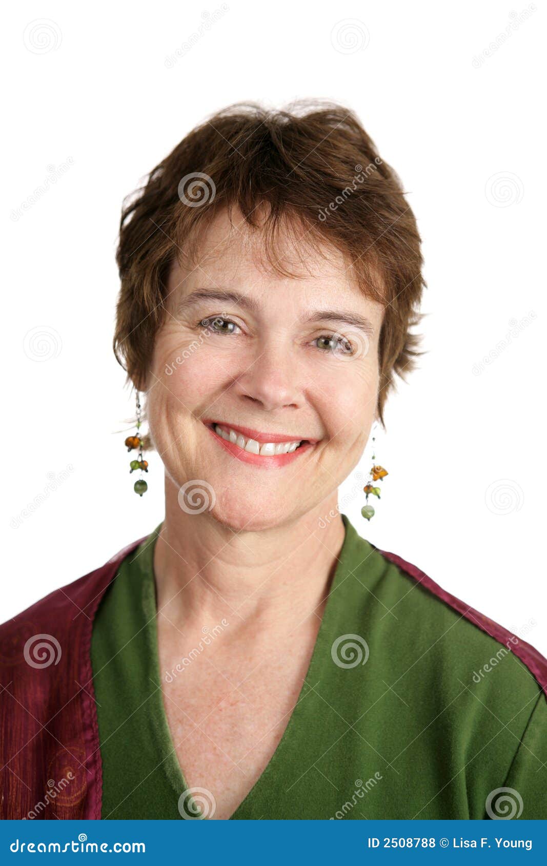Portrait of Cute Irish Woman Stock Photo - Image of irish, white: 2508788