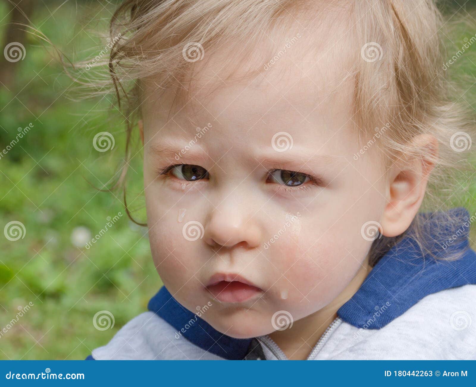 Portrait of a Cute Little Boy Crying Stock Image - Image of person ...