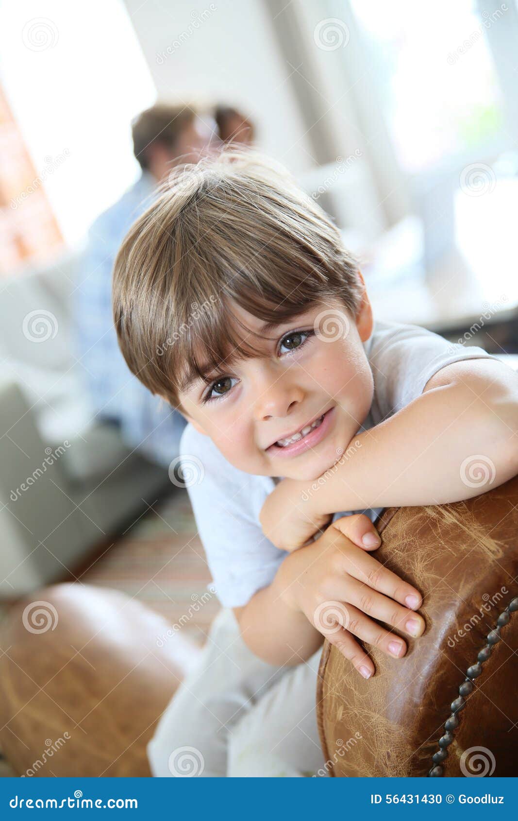 Portrait of Cute Little Boy Smiling Stock Photo - Image of year, little ...