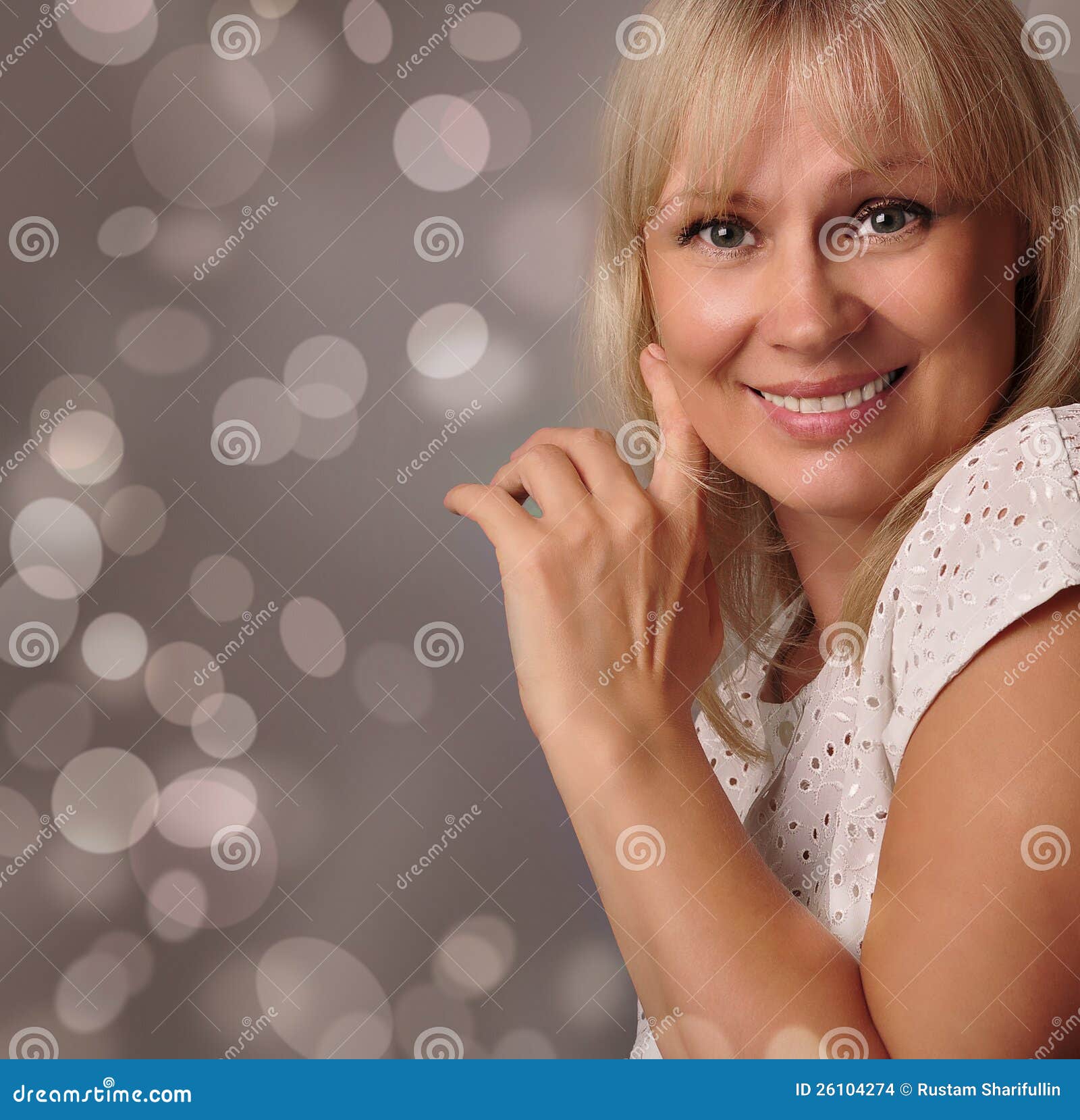 Portrait of a Cute Mature Woman Smiling Stock Photo - Image of aged ... Portrait of a Cute Mature Woman Smiling Stock Photo - Image of aged ...