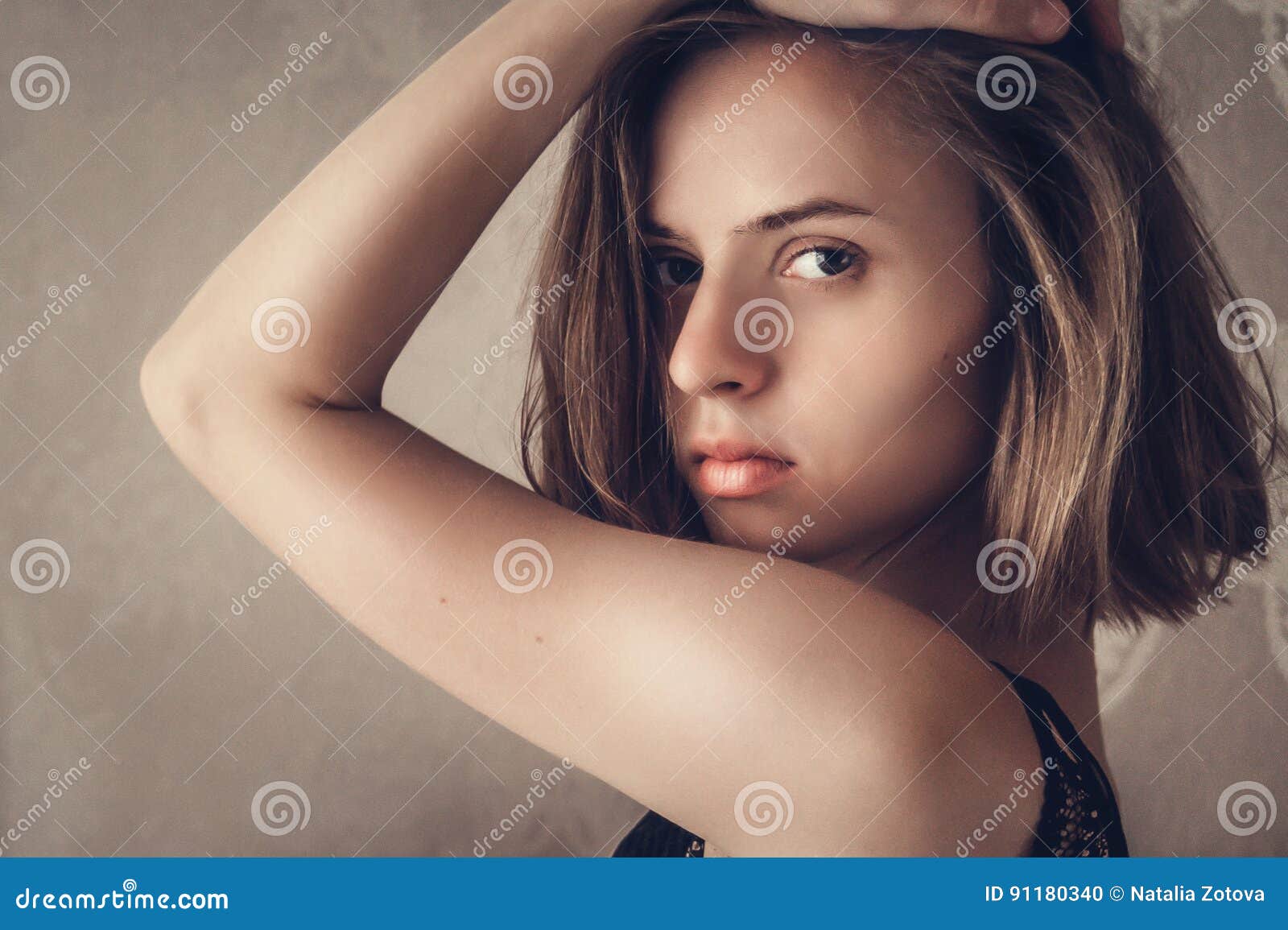 Portrait of Cute Professional Model Stock Photo - Image of attractive ...