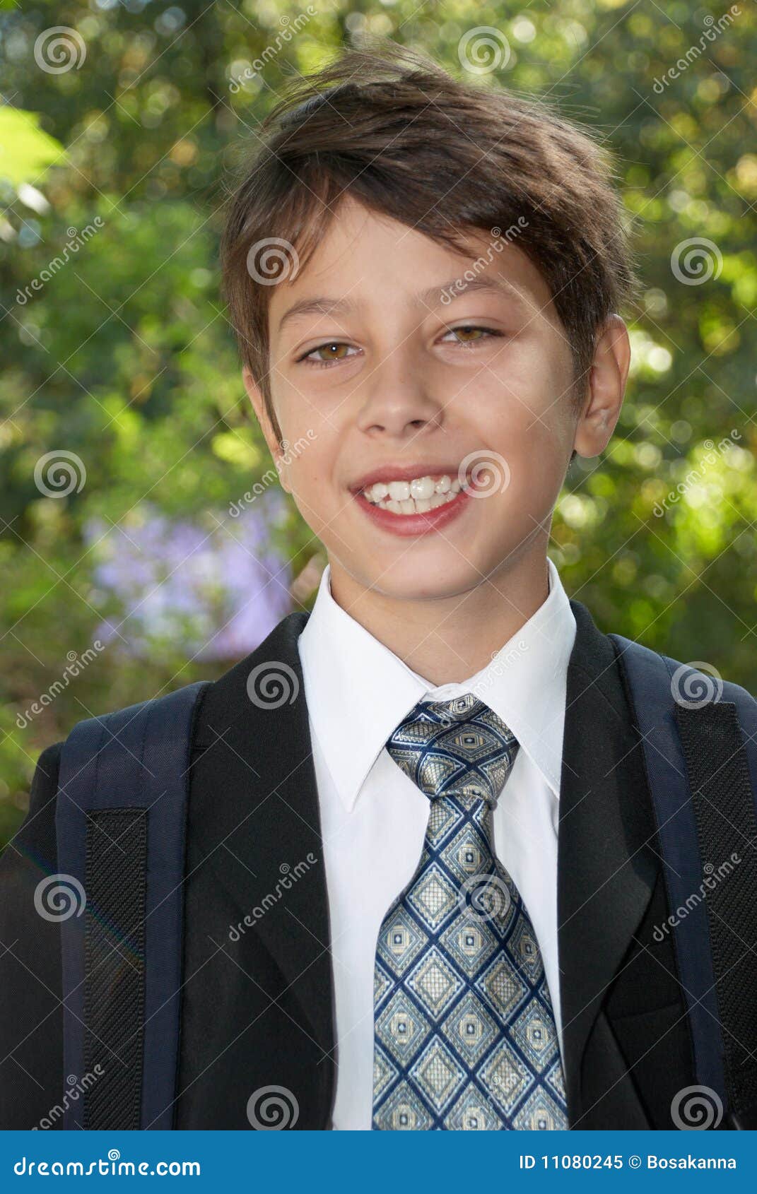 A Portrait Of Cute Schoolboy Royalty Free Stock Photo - Image: 11080245