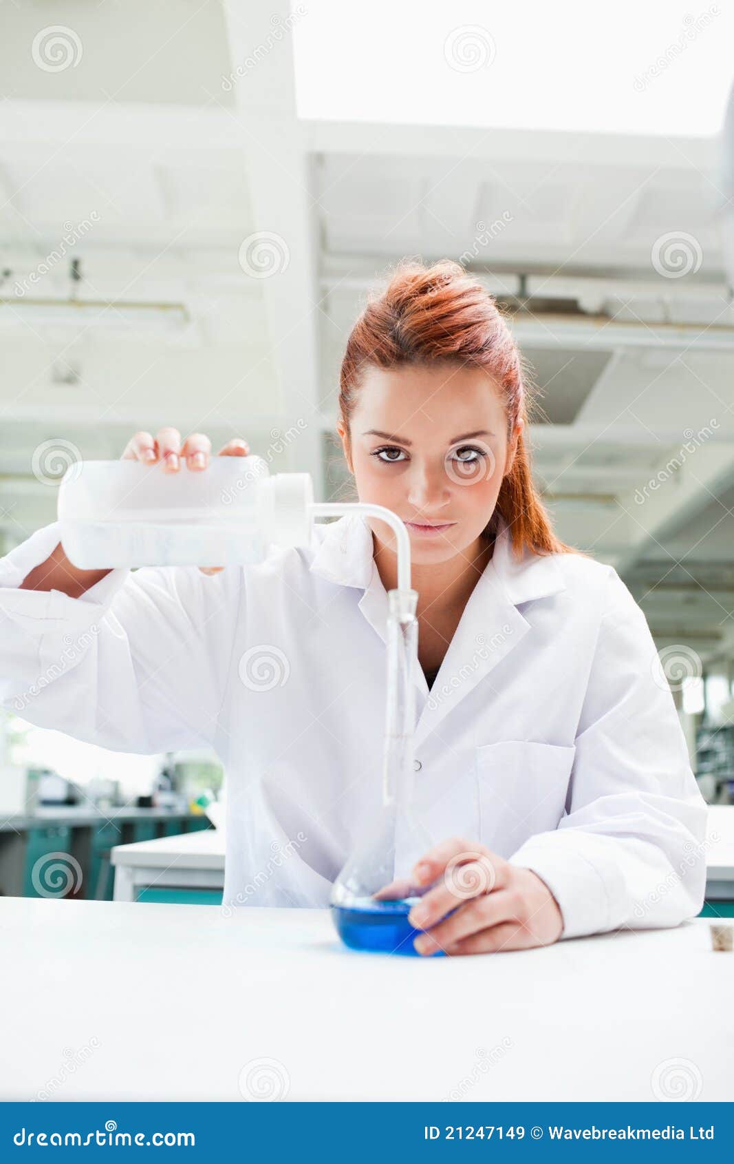 Portrait of a Cute Science Student Stock Image - Image of medicine ...