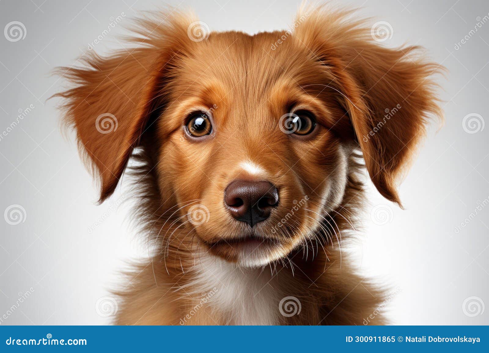 Portrait of Cute Smiling Happy Puppy Stock Image - Image of nose ...