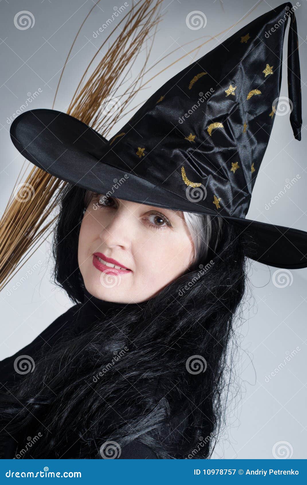 Portrait of a cute witch stock image. Image of characters - 10978757