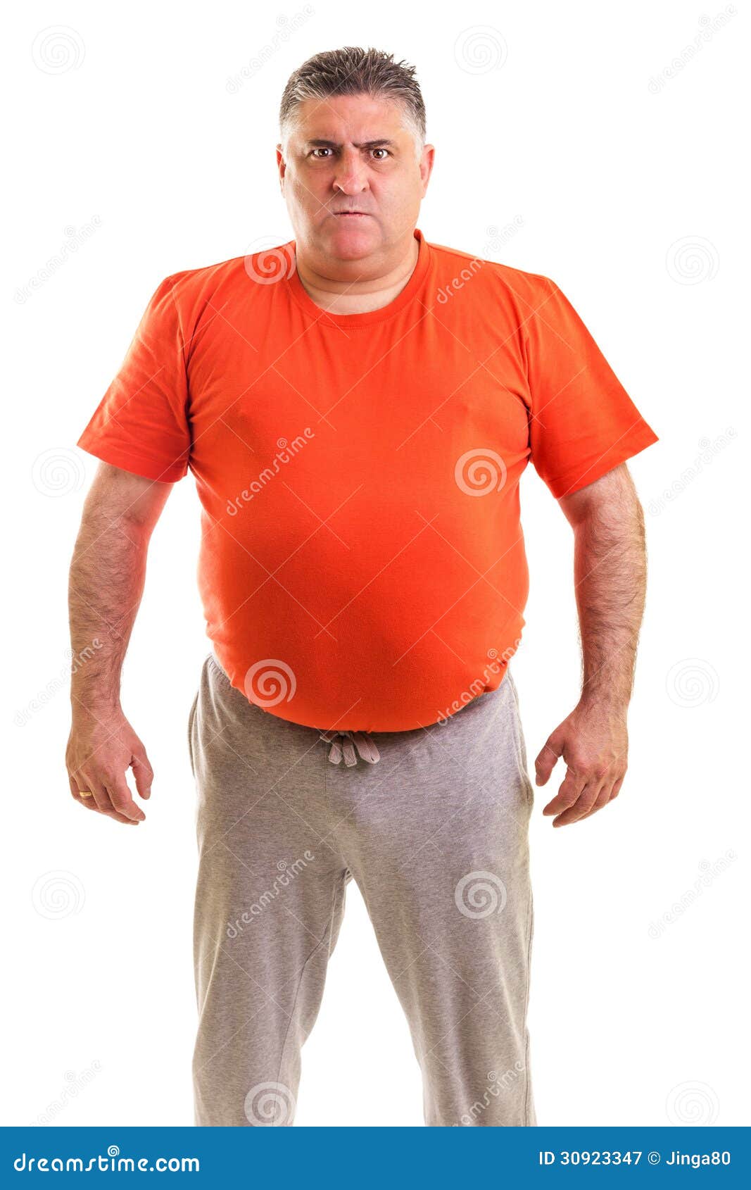 Portrait D'un Gros Homme Expressif Image stock - Image du expression ...