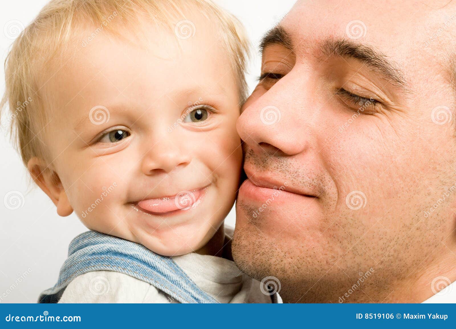 Portrait of dad and son stock photo. Image of smiling - 8519106