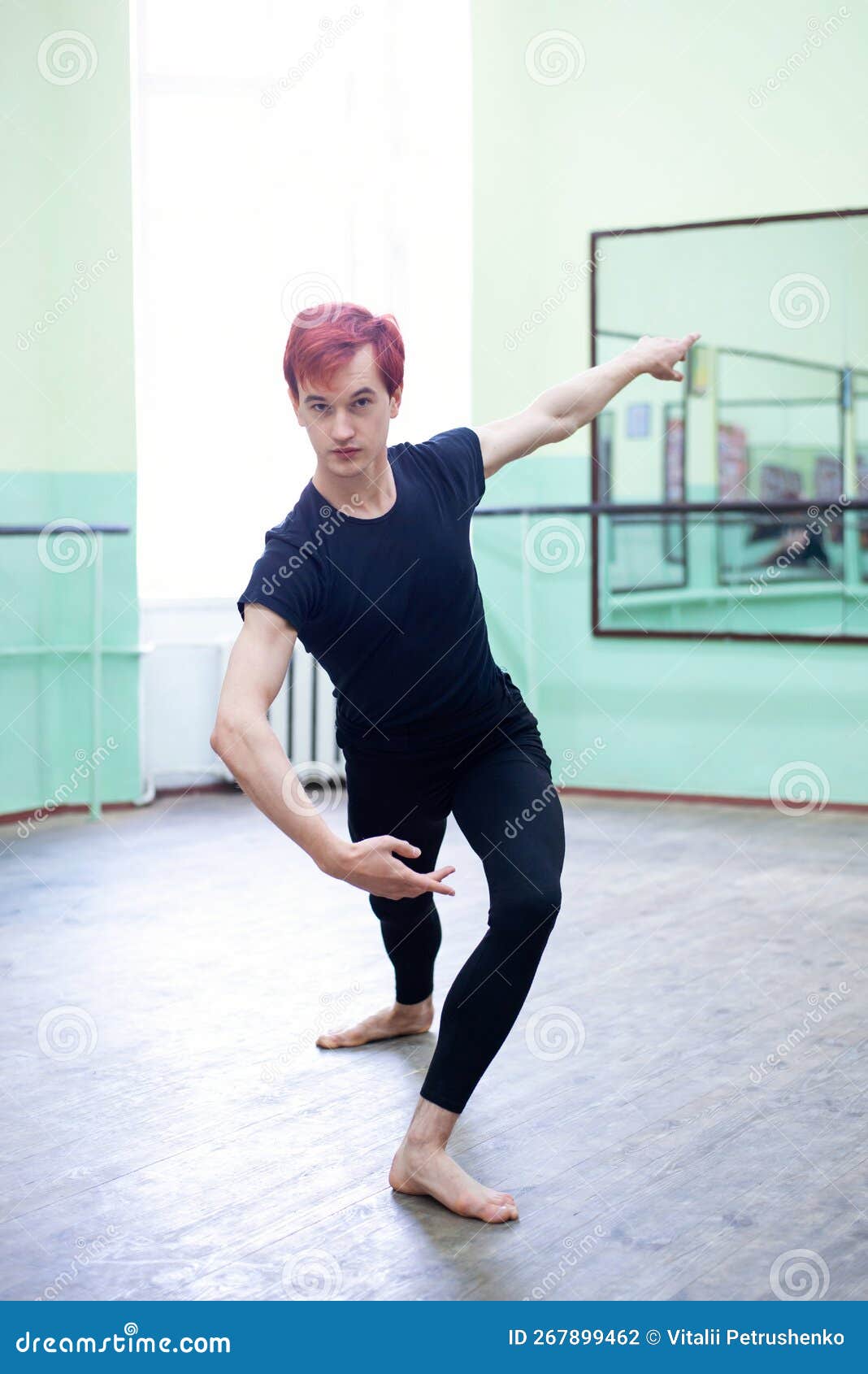 Dancing Practice in Choreography Hall Stock Photo - Image of ...