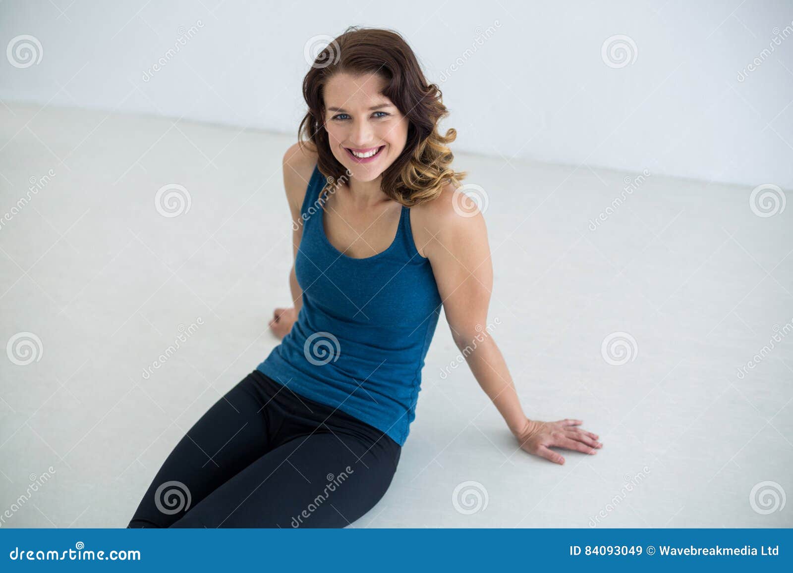 Portrait of Dancer Relaxing on Floor Stock Image - Image of ...