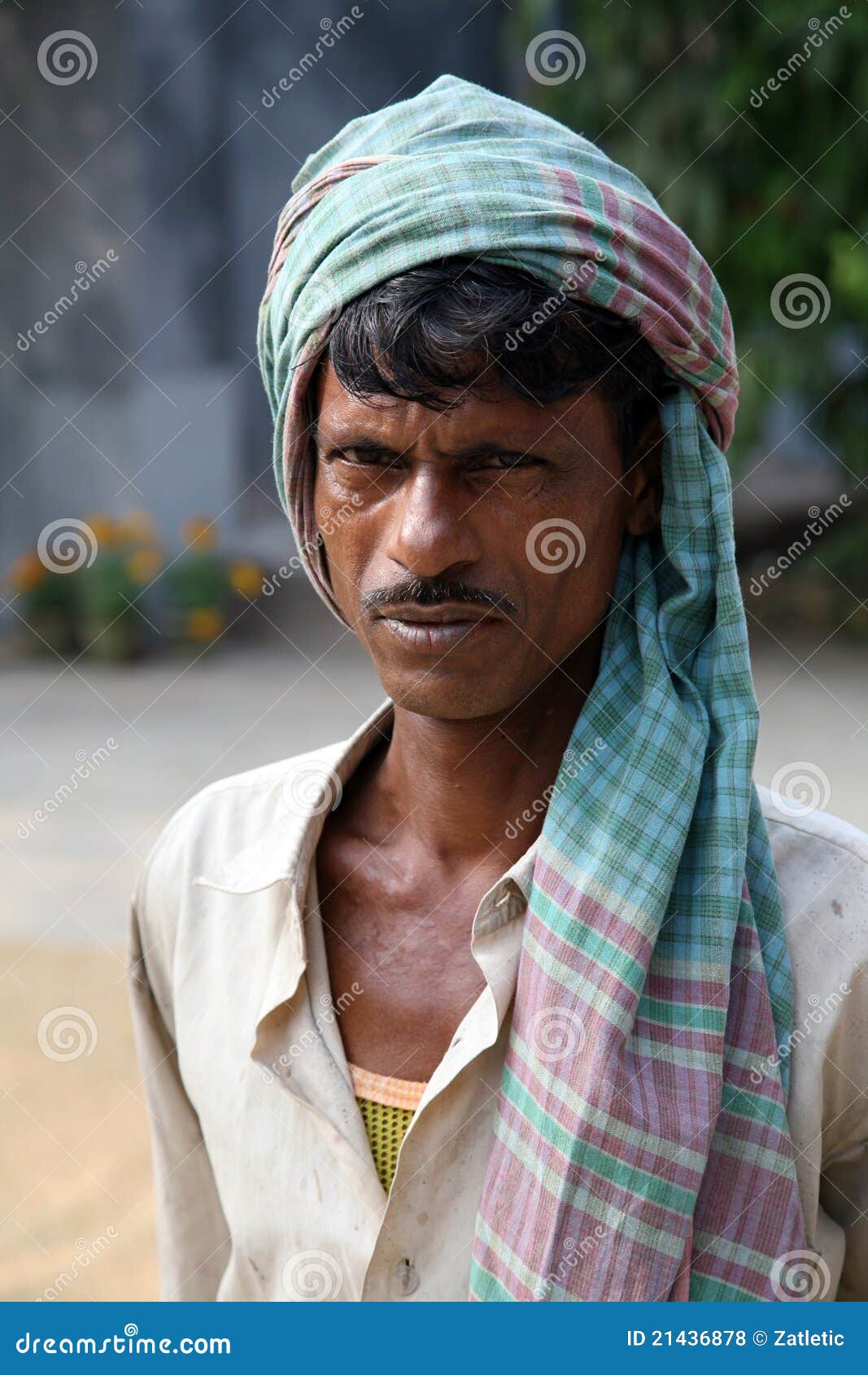 Portrait of a day labourer editorial stock photo. Image of hindu - 21436878