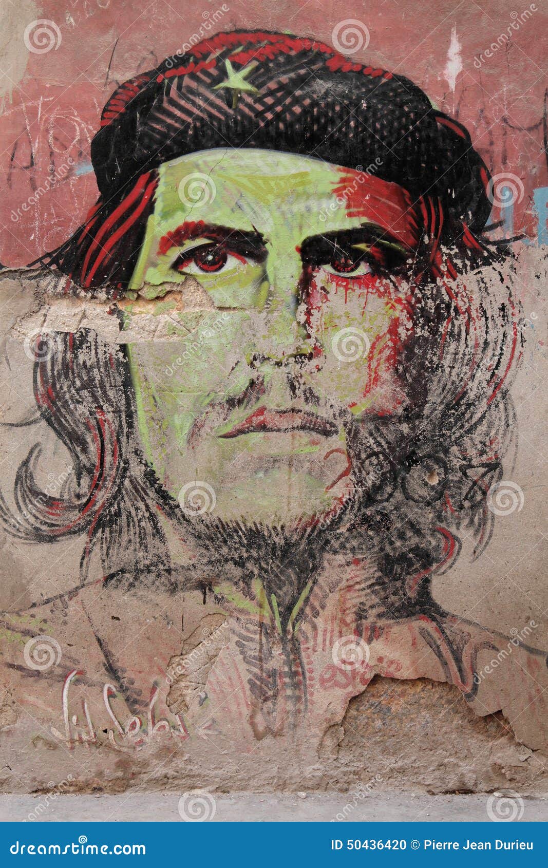 Portrait De Che Guevara Sur Un Mur Image éditorial - Image du amérique ...