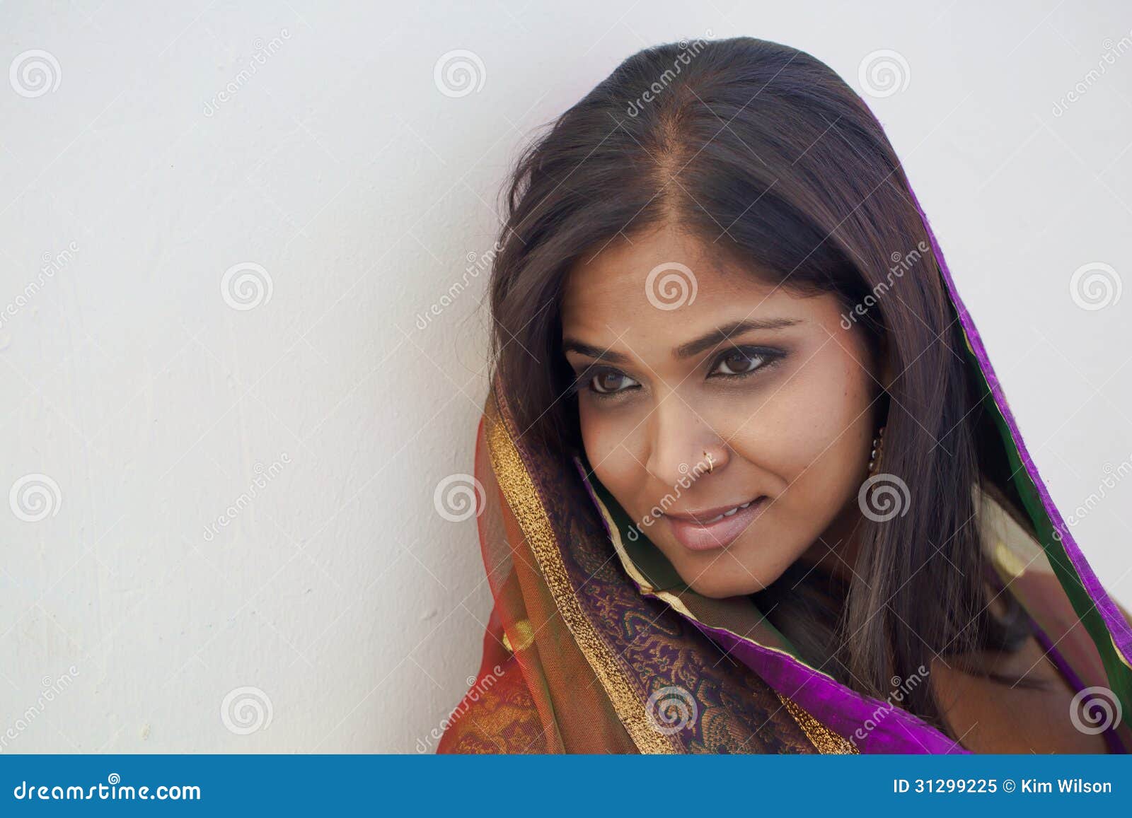Portrait de femme indienne image stock. Image du attrayant - 31299225