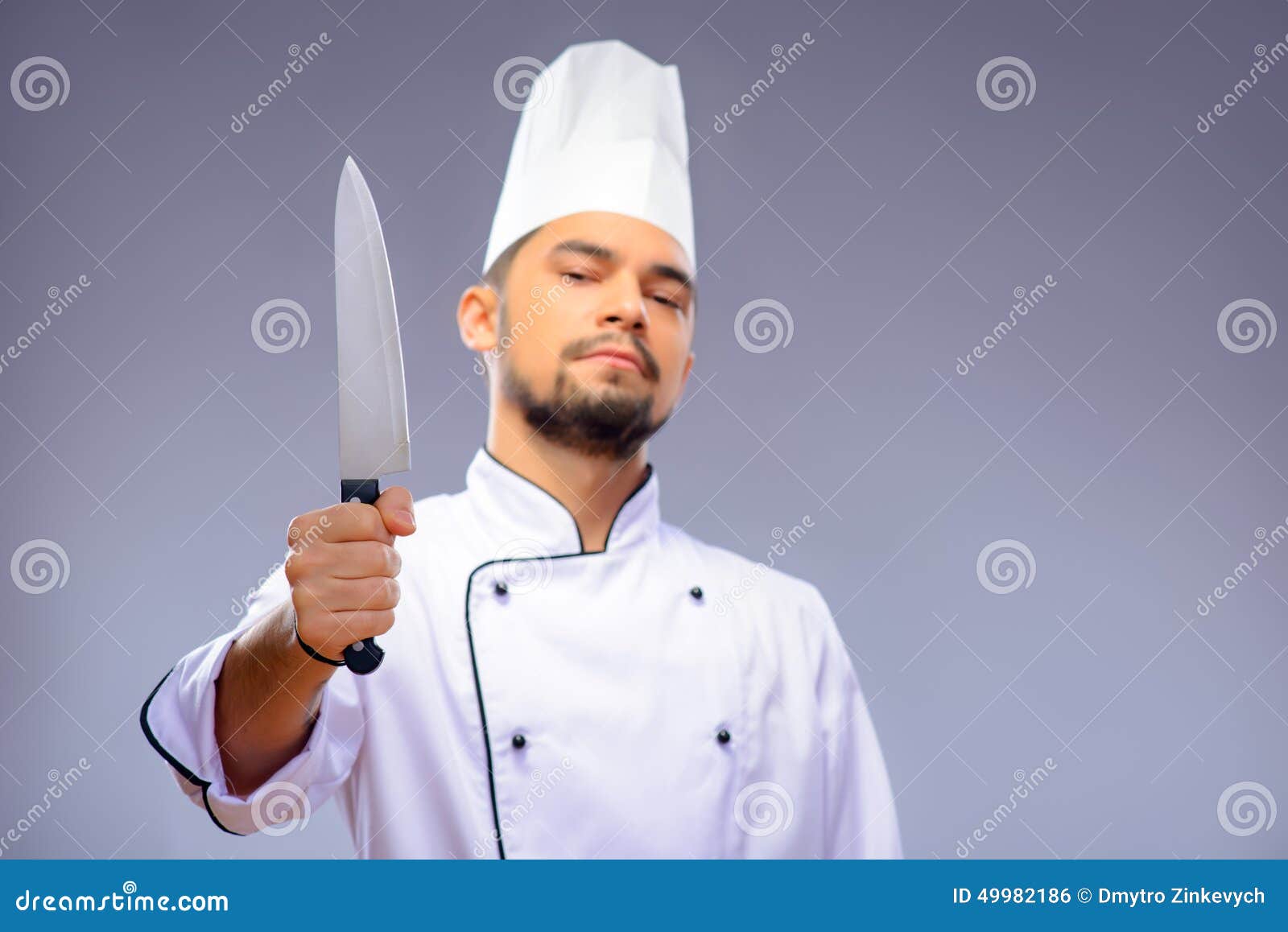 Portrait De Jeune Cuisinier Beau Photo stock - Image du bonheur ...