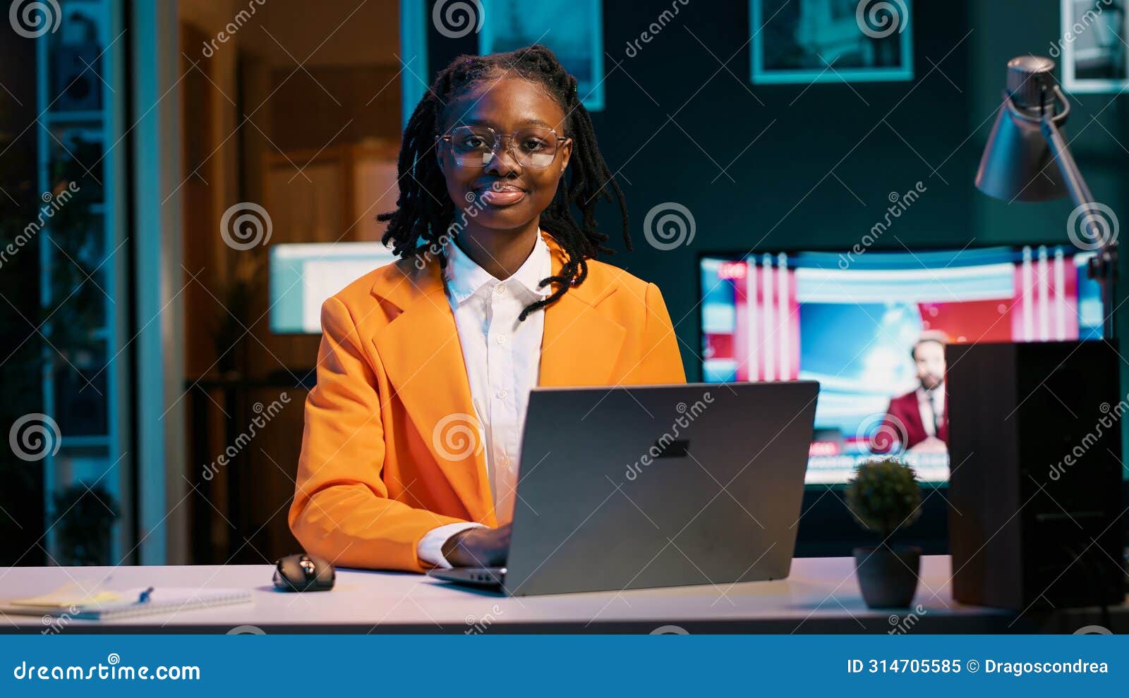 Portrait of Dedicated Pupil Studying Class Materials and Notes Stock ...