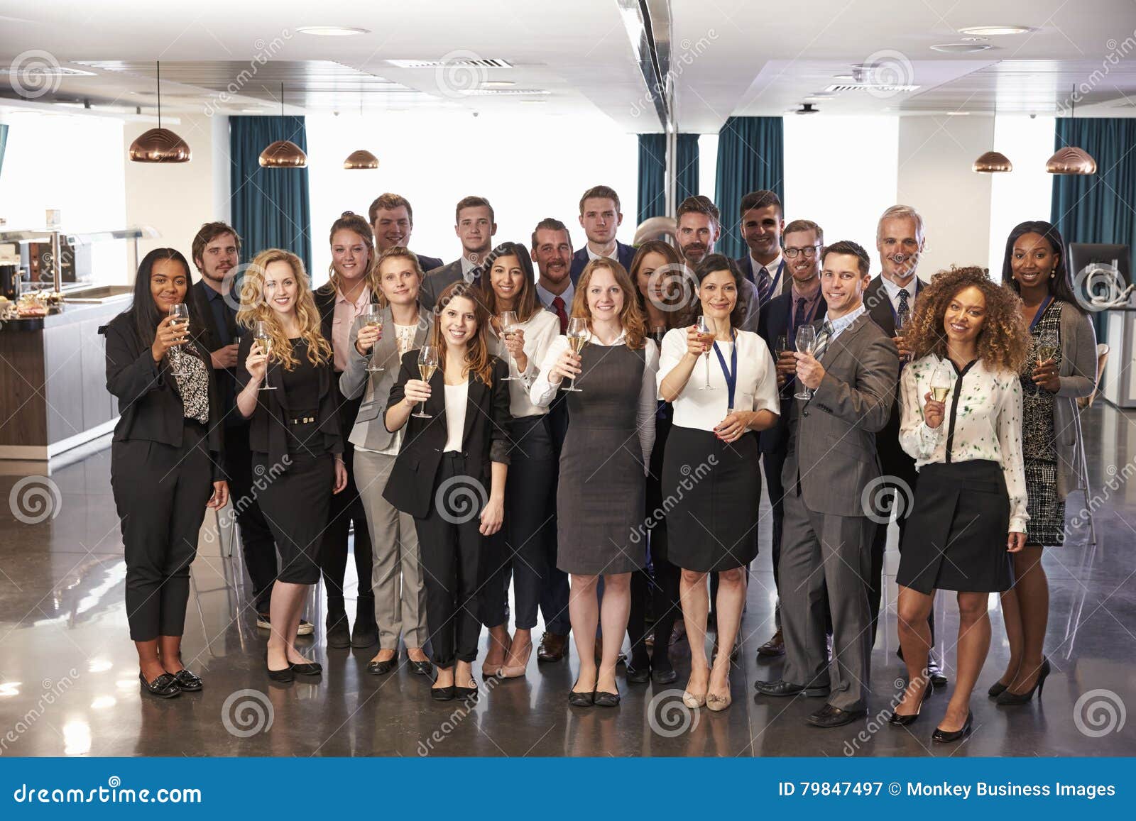 Portrait of Delegates at Conference Drinks Reception Stock Image ...