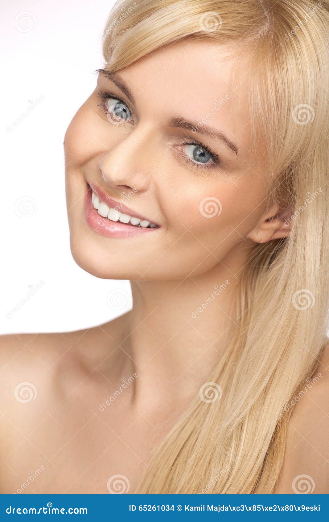 Portrait of the Delicate Young Lady Stock Photo - Image of girl, hair ...