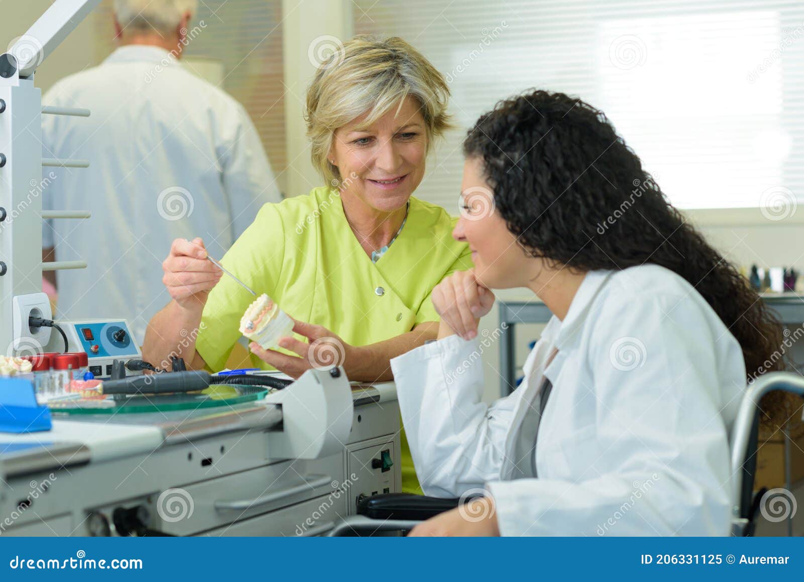 Portrait Dental Implant Design Concept Stock Image - Image of ...