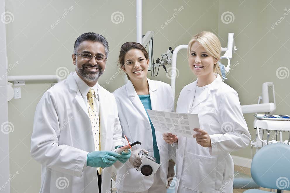 Portrait of Dentist Team stock photo. Image of adult - 29664702