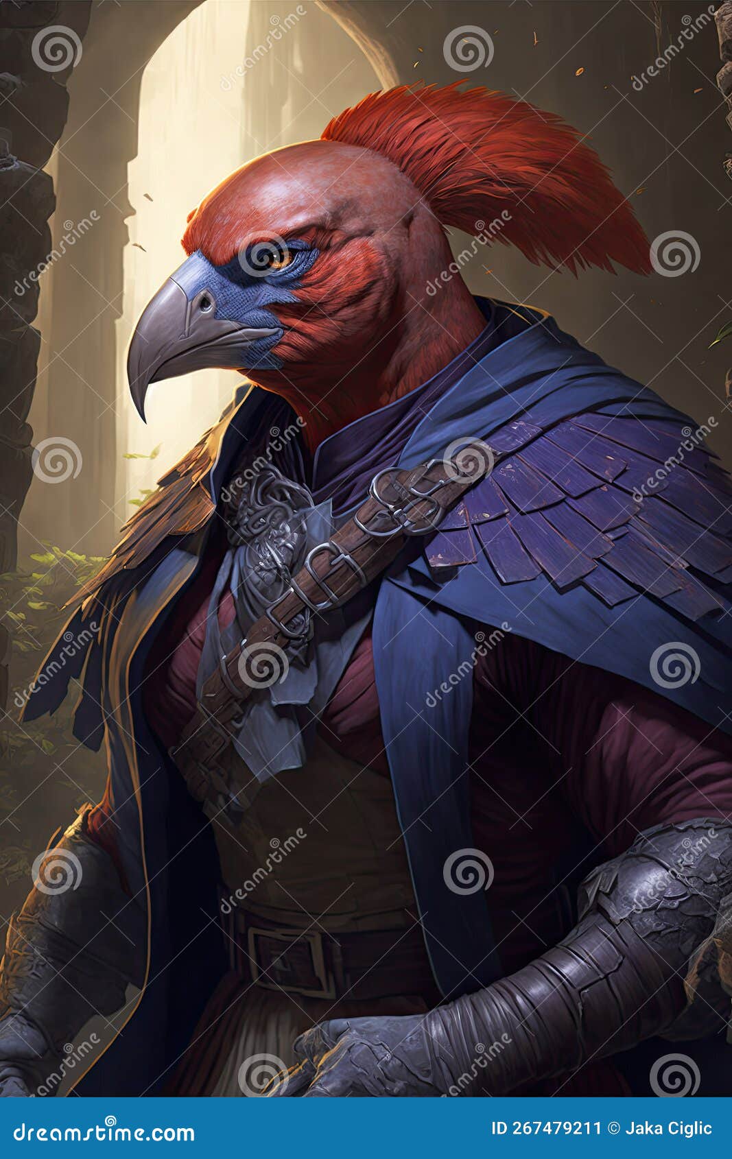 Kenku Ranger Male Young Generative AI Stock Illustration - Illustration ...