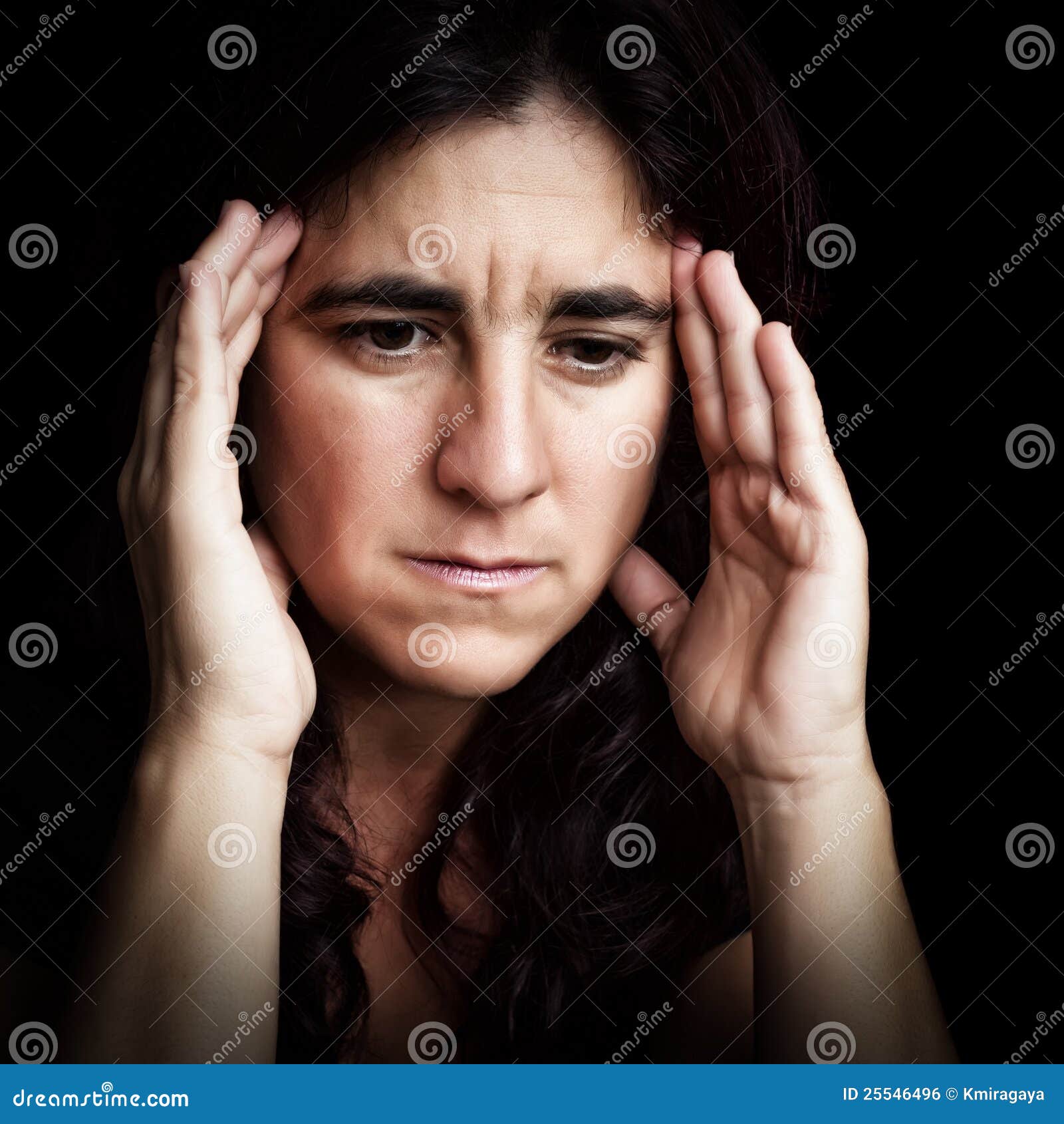 Portrait of a Depressed and Sad Woman Stock Photo - Image of medical ...