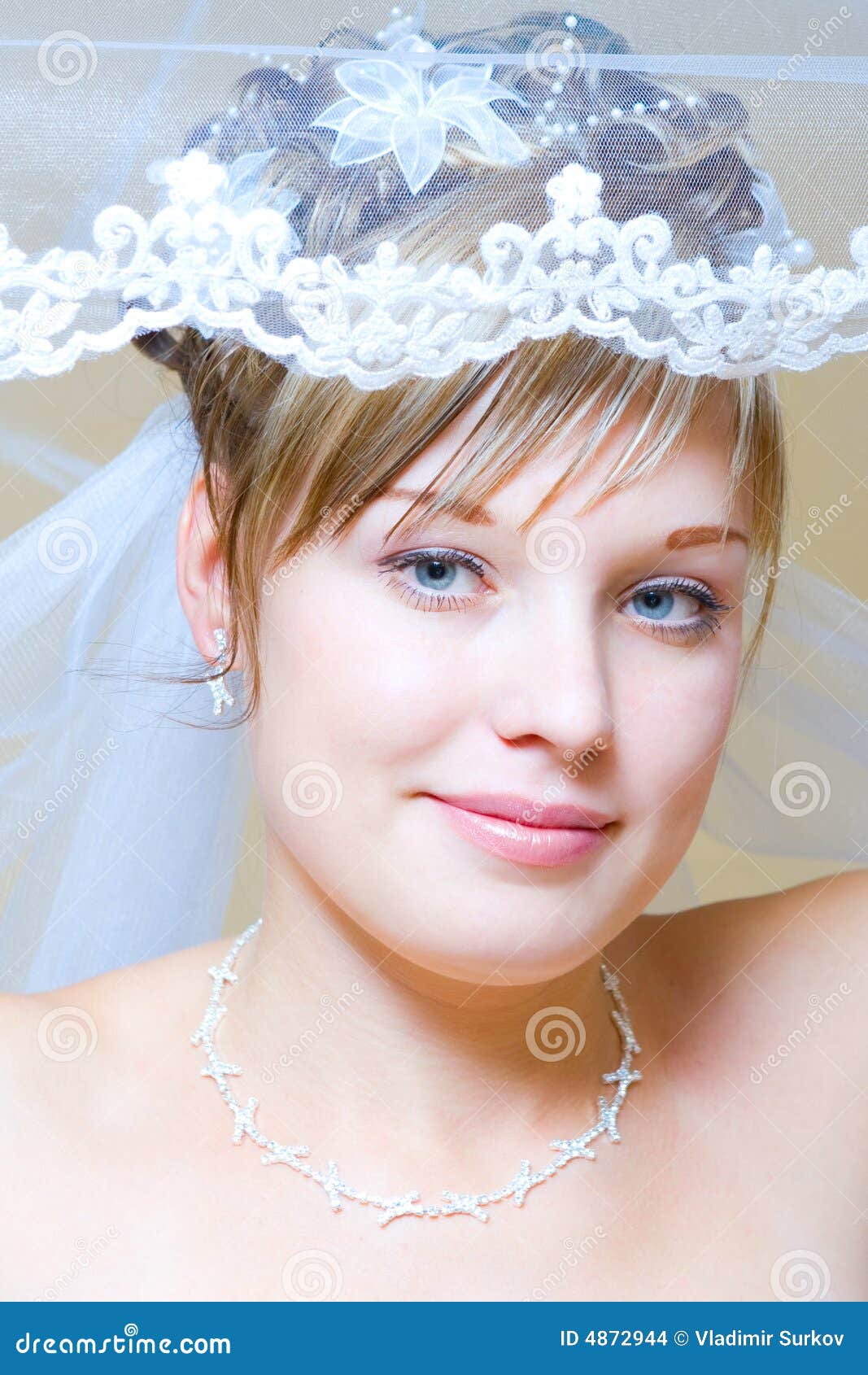 Portrait der Braut stockfoto. Bild von mädchen, feier - 4872944