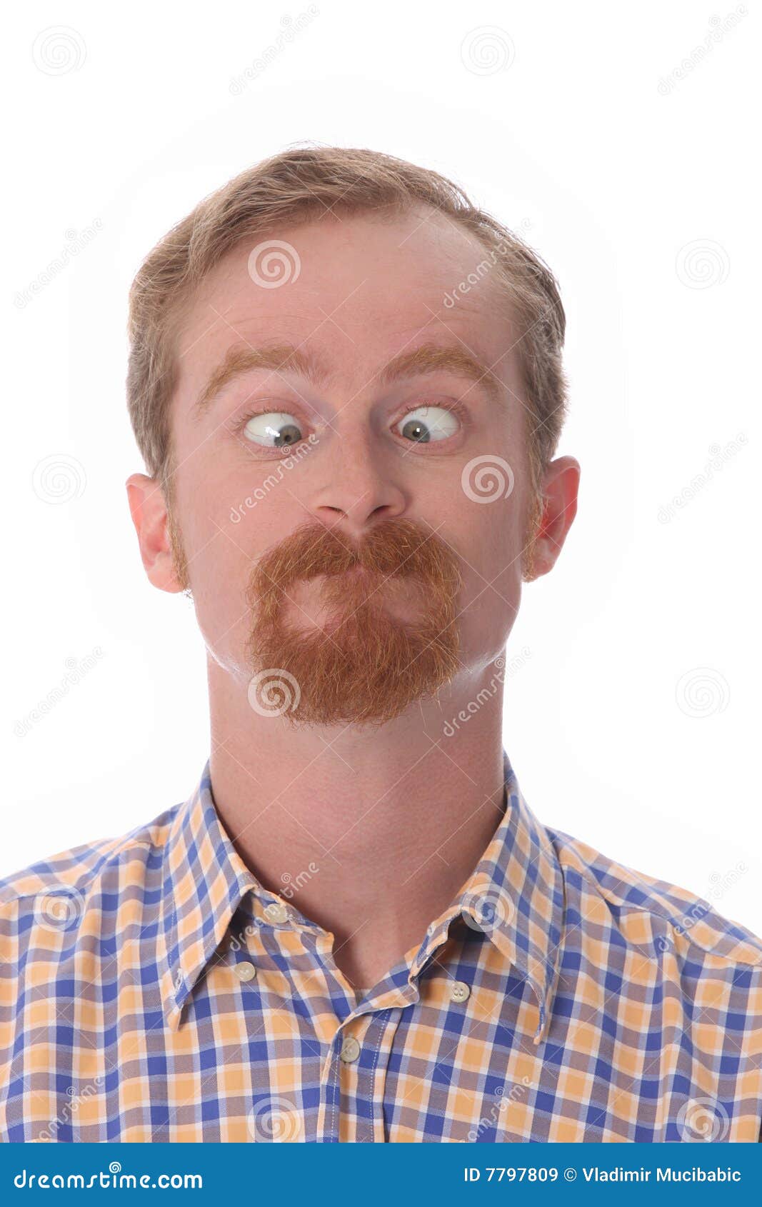 Portrait Des Lustigen Mannes Stockbild - Bild von lustig, auge: 7797809