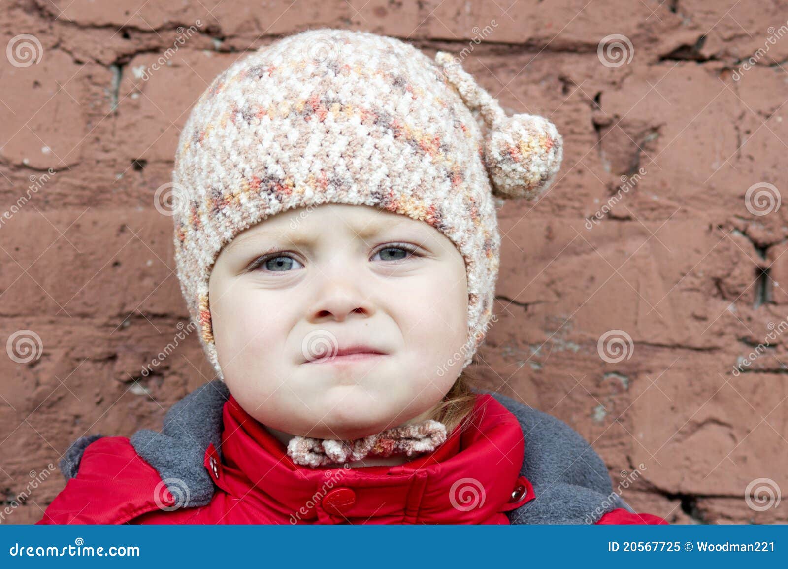 Portrait Des Traurigen Kindes Stockbild - Bild von mädchen, jung: 20567725