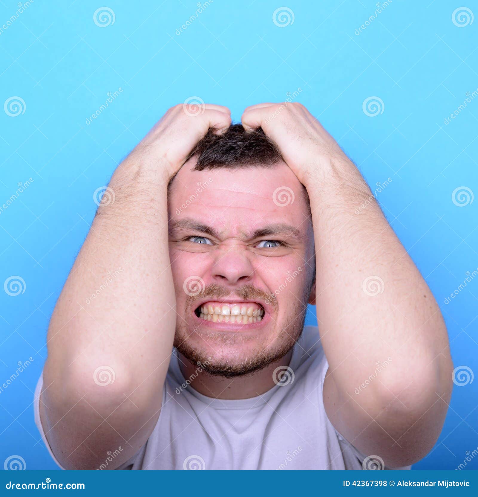 Portrait of desperate man stock photo. Image of lifestyle - 42367398