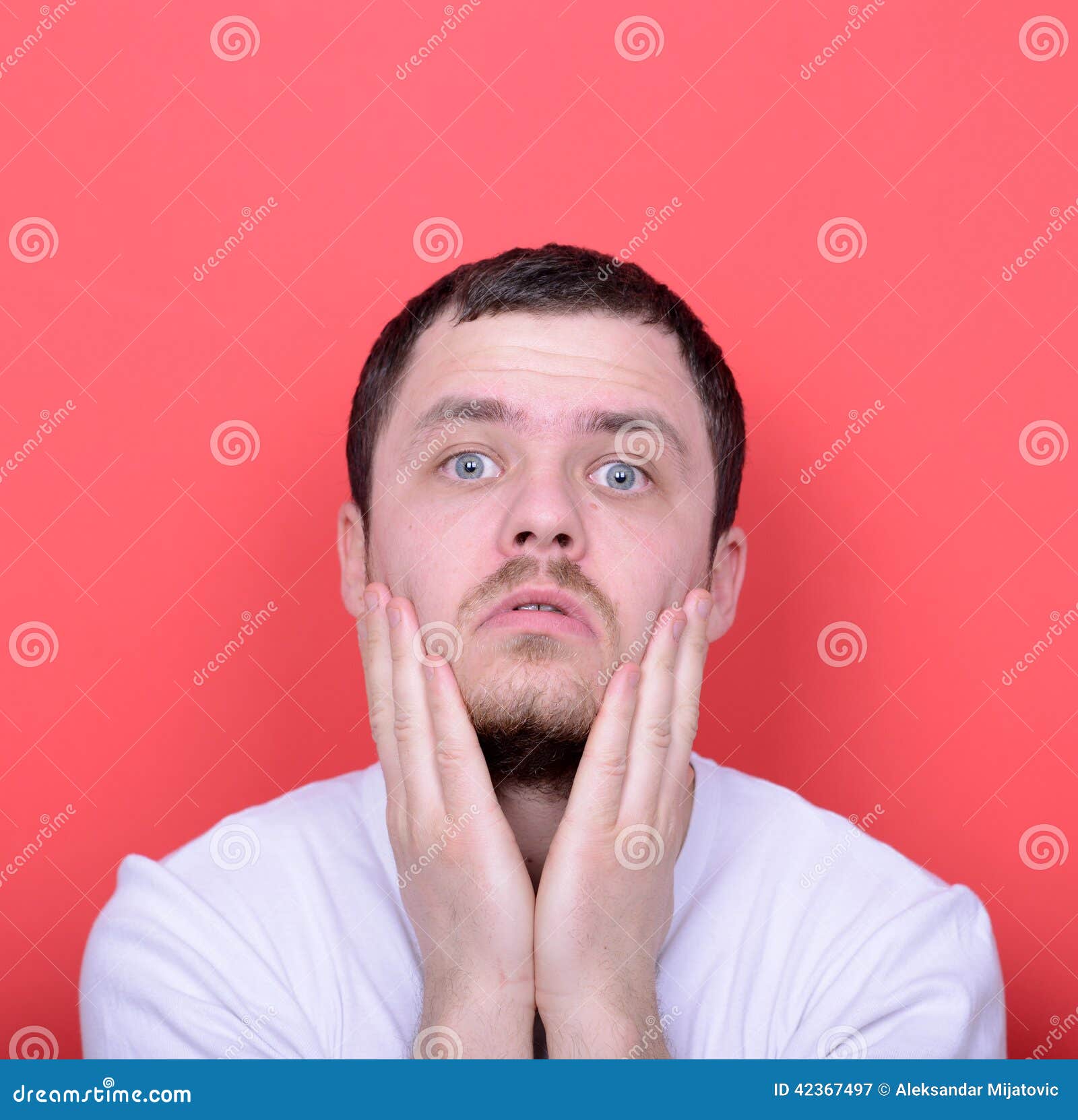 Portrait of desperate man stock image. Image of attractive - 42367497