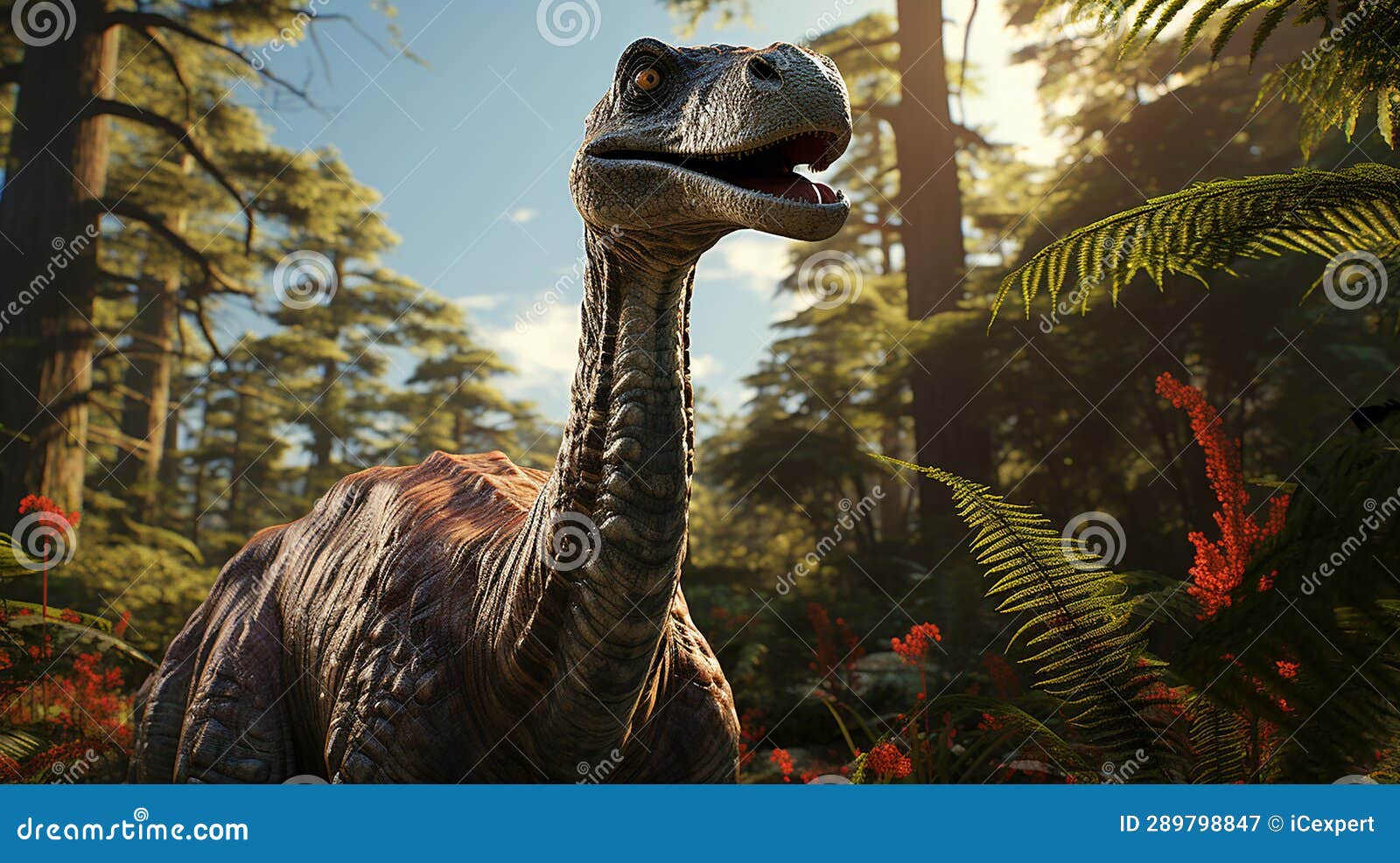 Portrait of a dinosaur stock illustration. Illustration of ancient ...