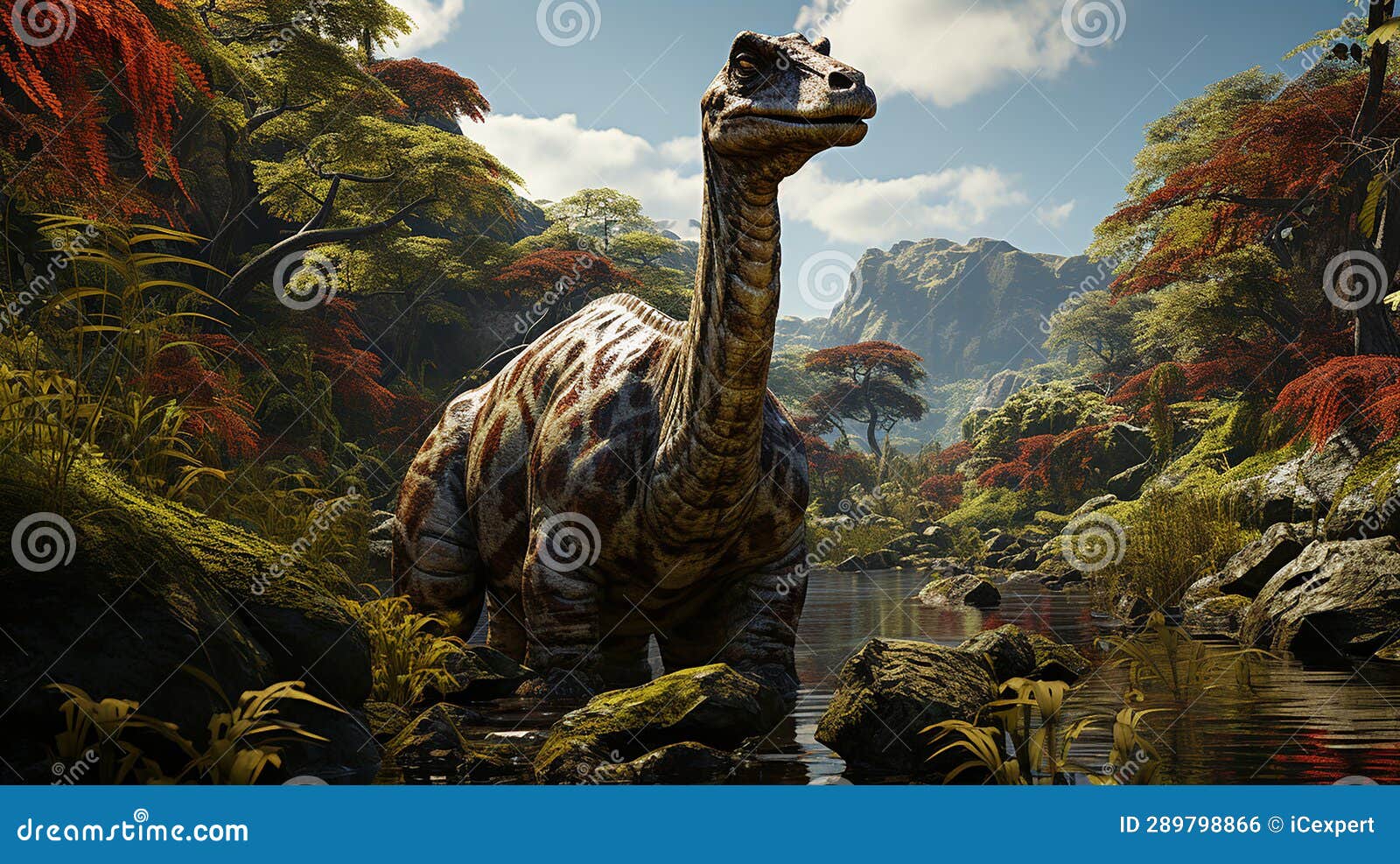 Portrait of a dinosaur stock illustration. Illustration of creature ...