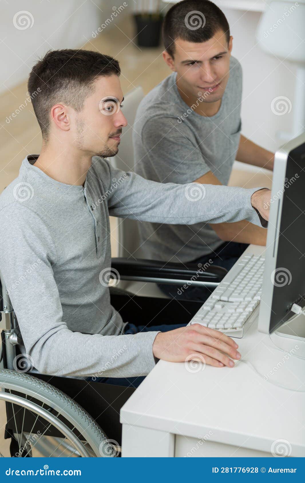 Portrait disabled man stock photo. Image of spectacles - 281776928